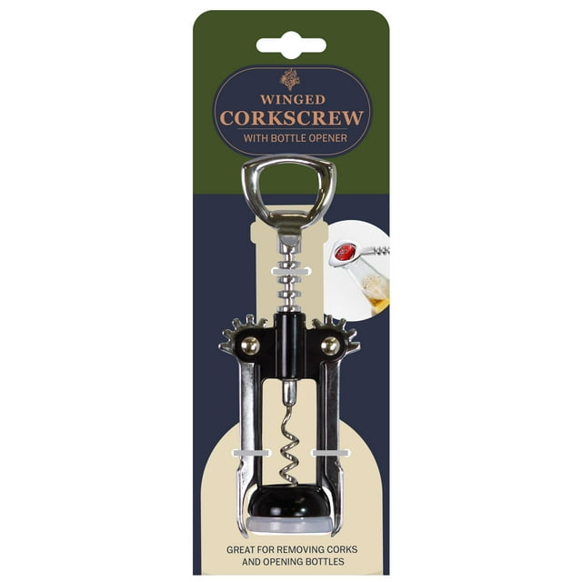 Winged Corkscrew with Bottle Opener - Walmart.com