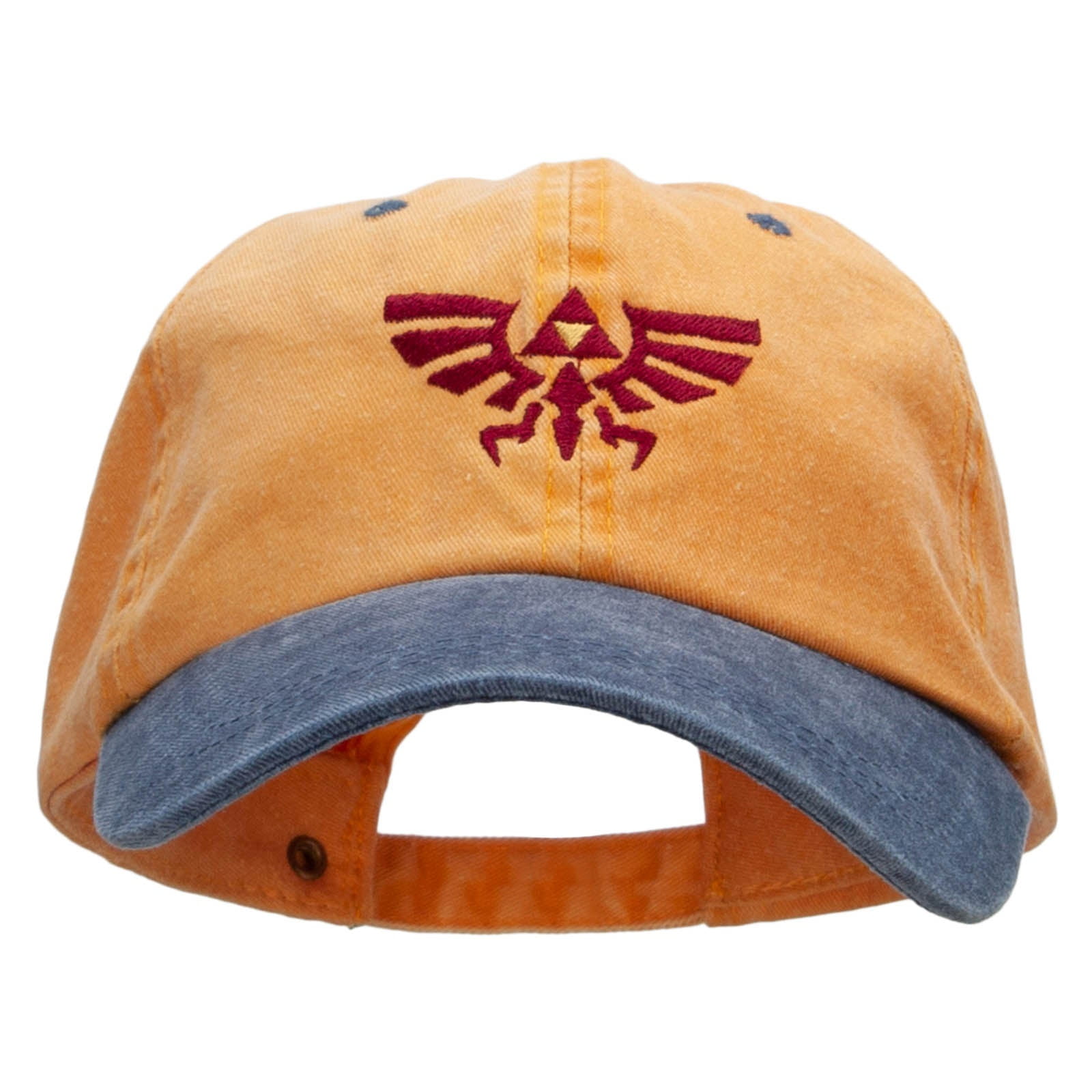 Winged Crest Embroidered Pigment Dyed Wash Caps - Mustard Navy OSFM ...