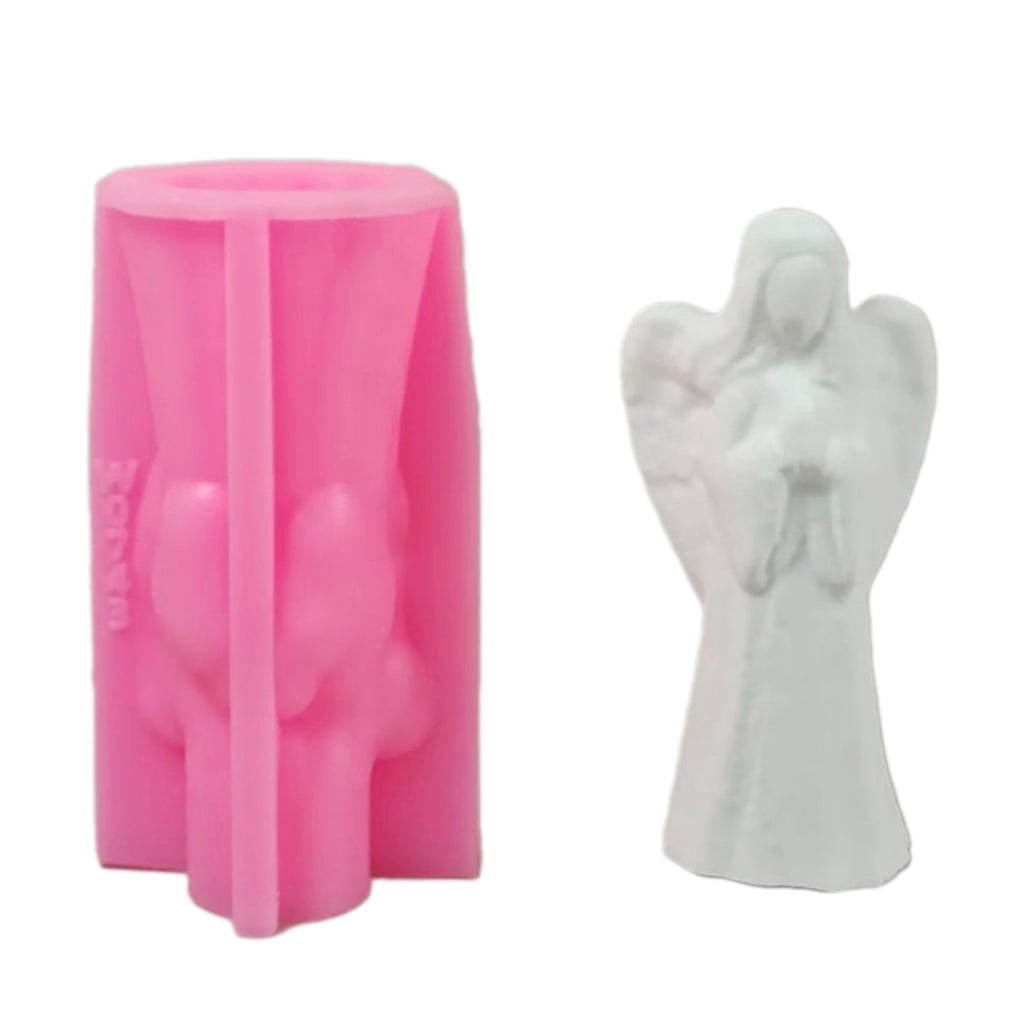 Winged Girl Statue Silicone for Epoxy Resin Making Soap Fondant ...