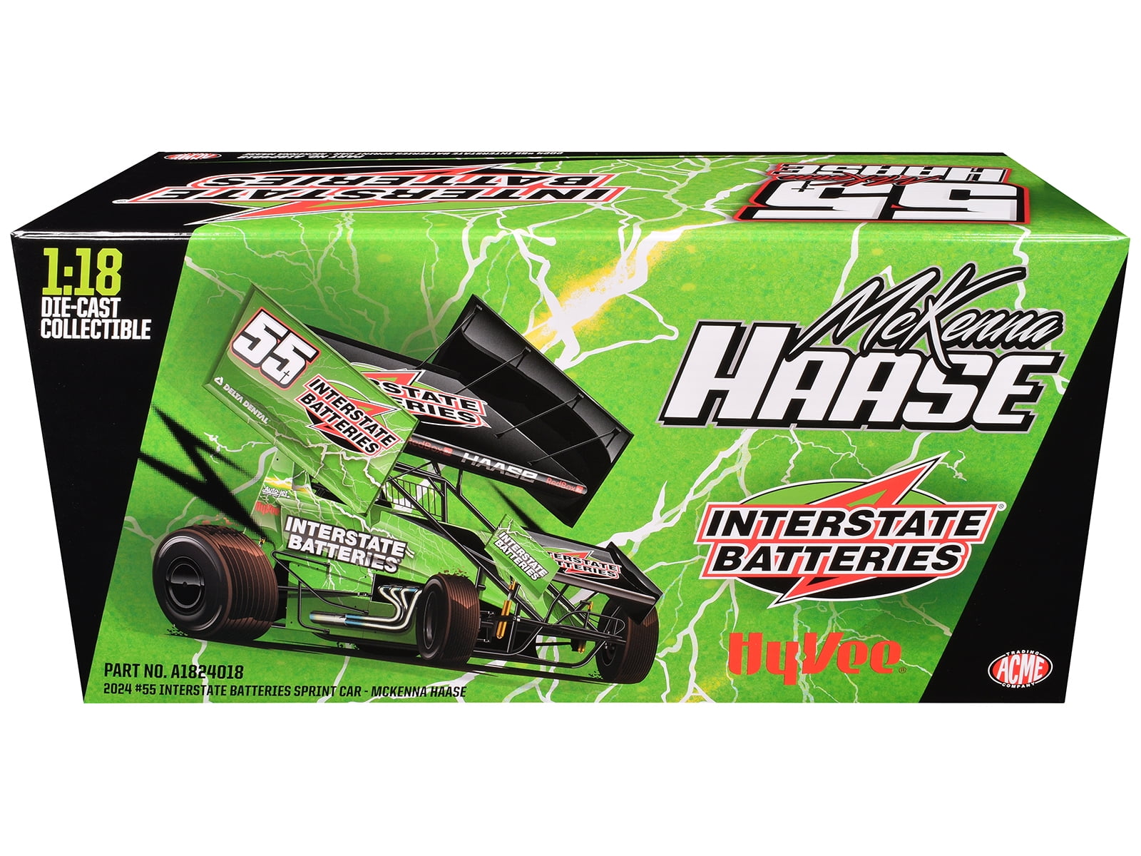 Acme A1824018 Winged Sprint Car No.55 McKenna Haase Interstate ...