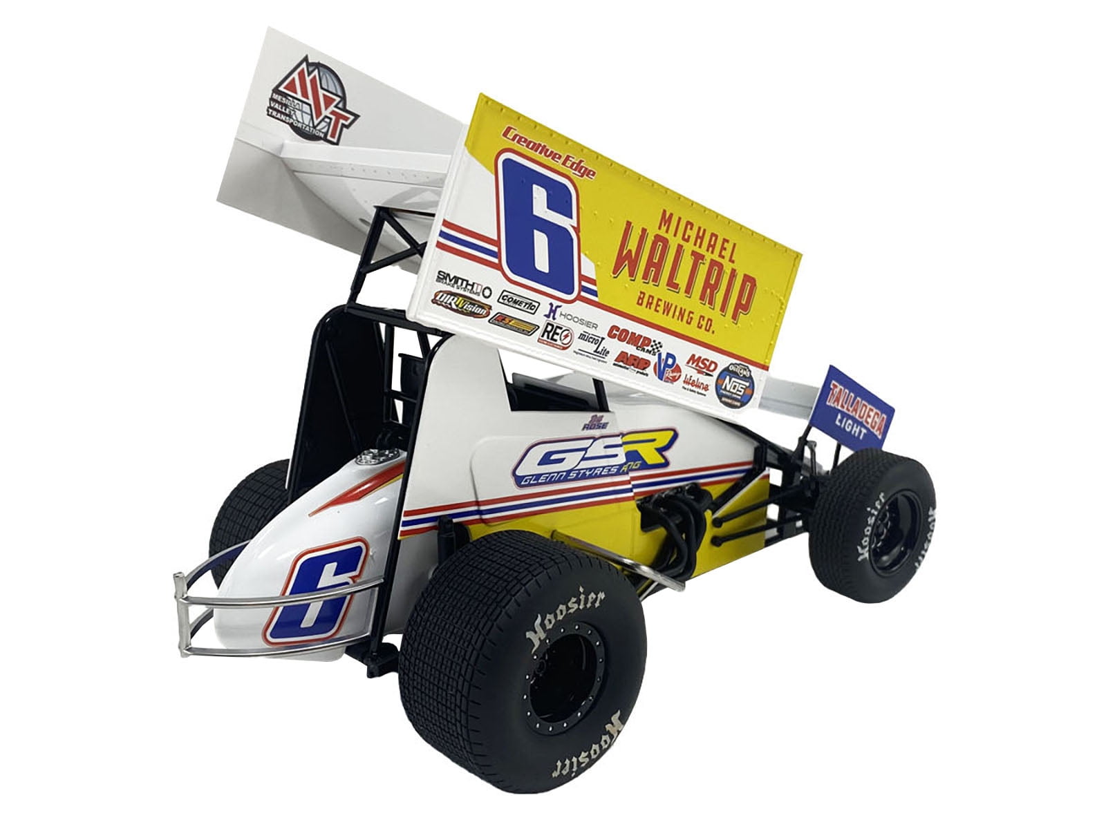 Winged Sprint Car #6 "Michael Waltrip Brewing Co." Glenn Styres Racing ...