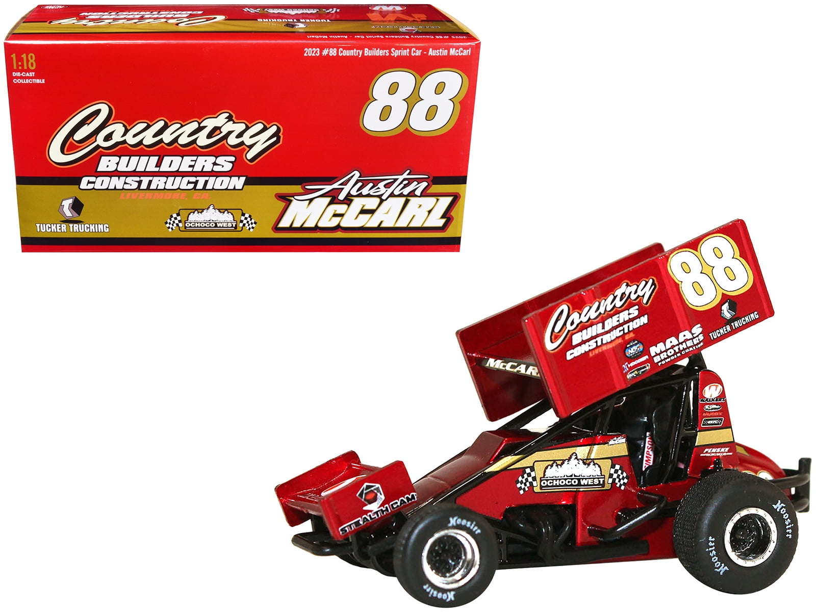 Winged Sprint Car #88 Austin McCarl "Country Builders Construction ...