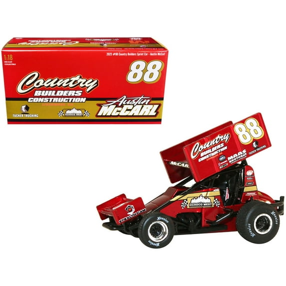 Winged Sprint Car #88 "Country Builders Construction" Country Builders ...