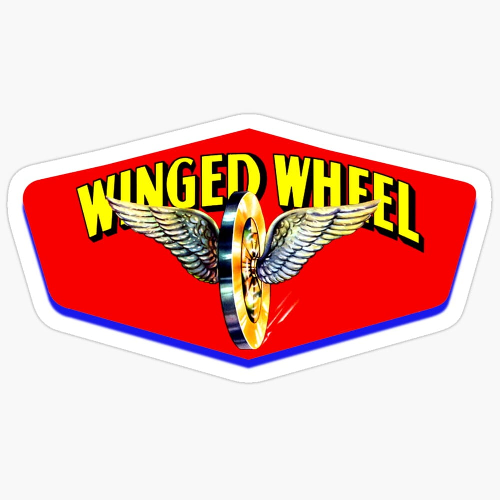 Winged Wheel Sticker Phone Decal Water Bottle Stickers Car Decals ...