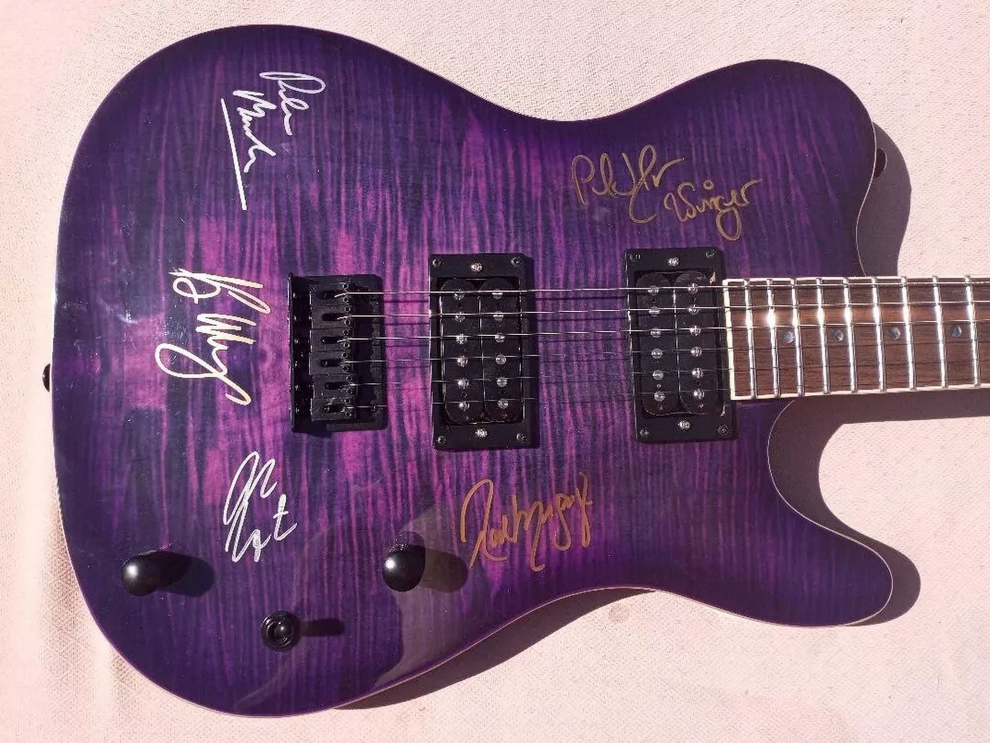 Winger Band Guitar poster Wall Art Print of John Roth Grote GT-150 in ...