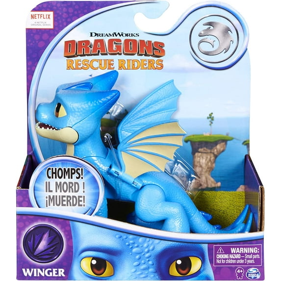 DreamWorks Dragons Rescue Riders Winger Action Figure Toy, 6" Figurine ...