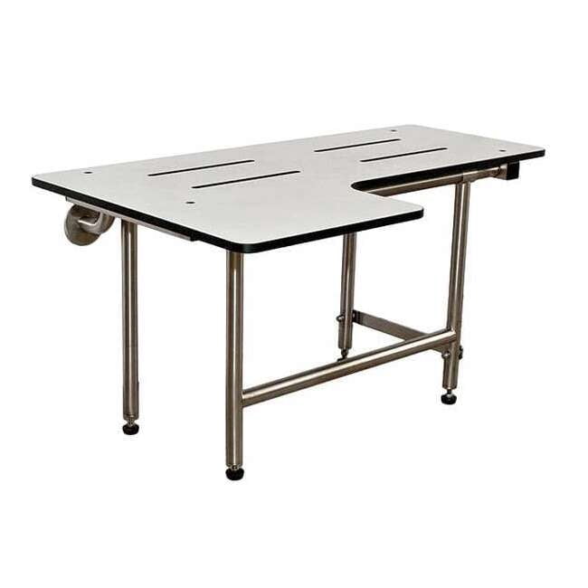 WINGITS WSLX280225PWREV Rev. Lshaped Shower Seat, 28x221/2 In - Walmart.com