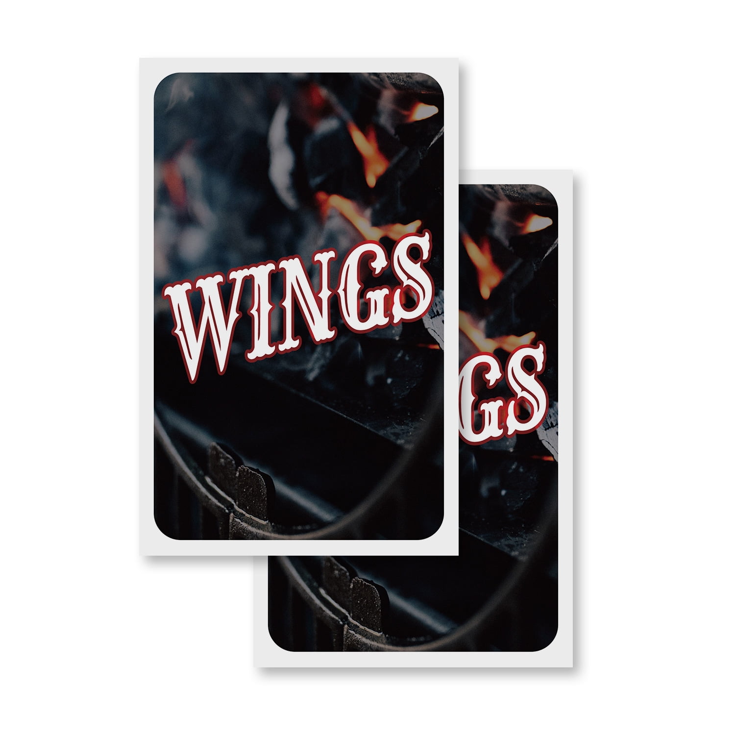 Wings (2-PACK) 24" x 36" Vinyl Decals | Sign Insert Peel & Stick Decals ...