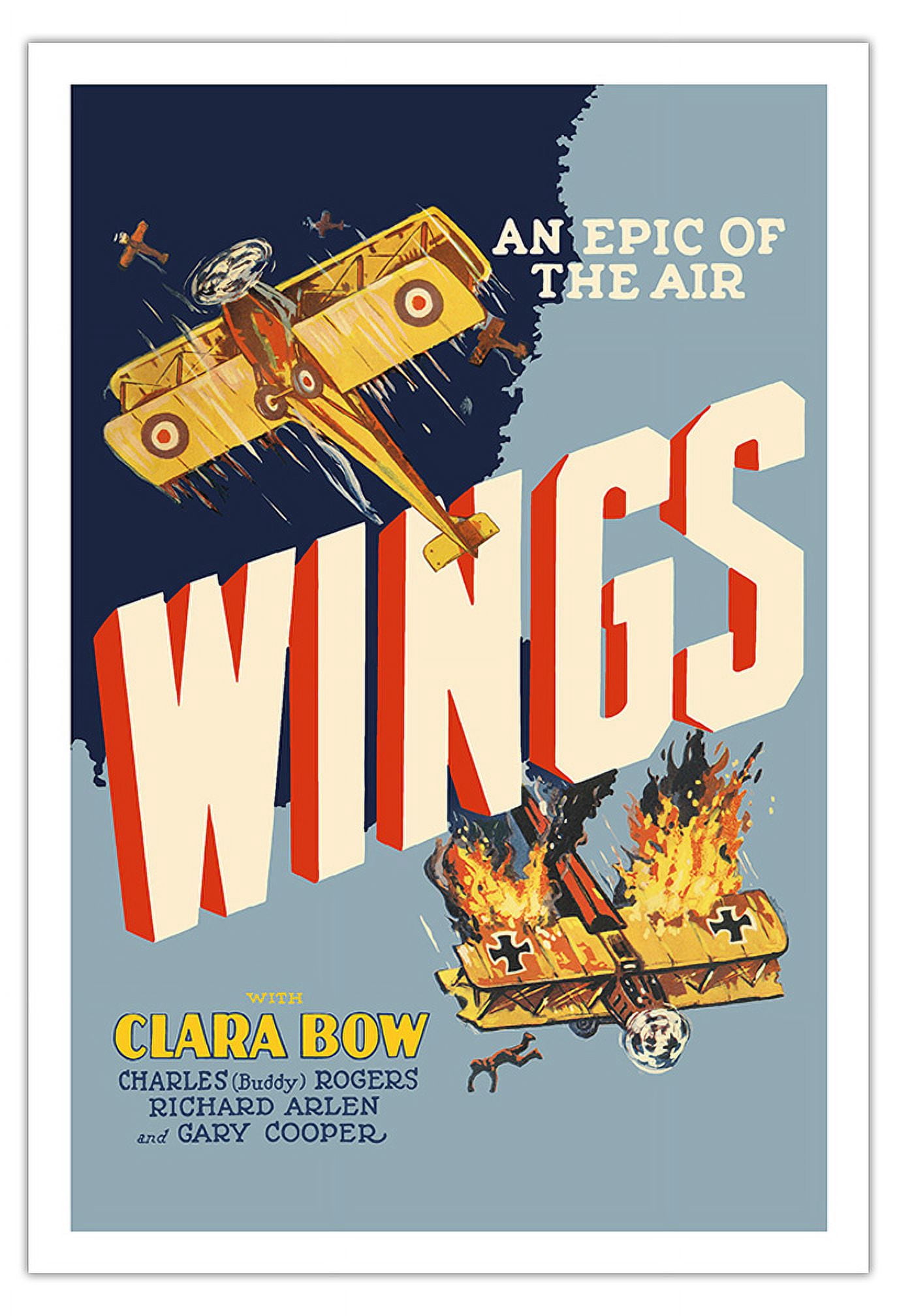Wings - An Epic of the Air - Starring Clara Bow and Gary Cooper - First ...