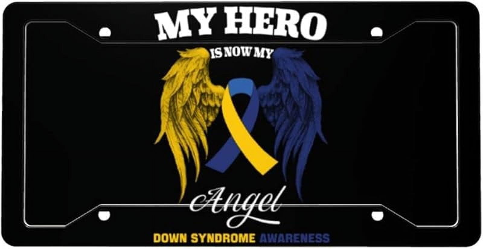 Wings Angel Blood Awareness Front License Plate and License Plate ...