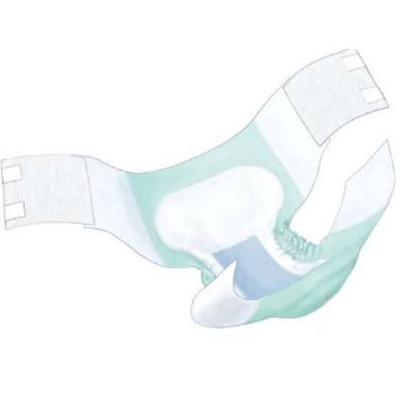 Wings Bariatric Tab Closure Brief Pack of 8, Heavy Absorbency (8 Count ...