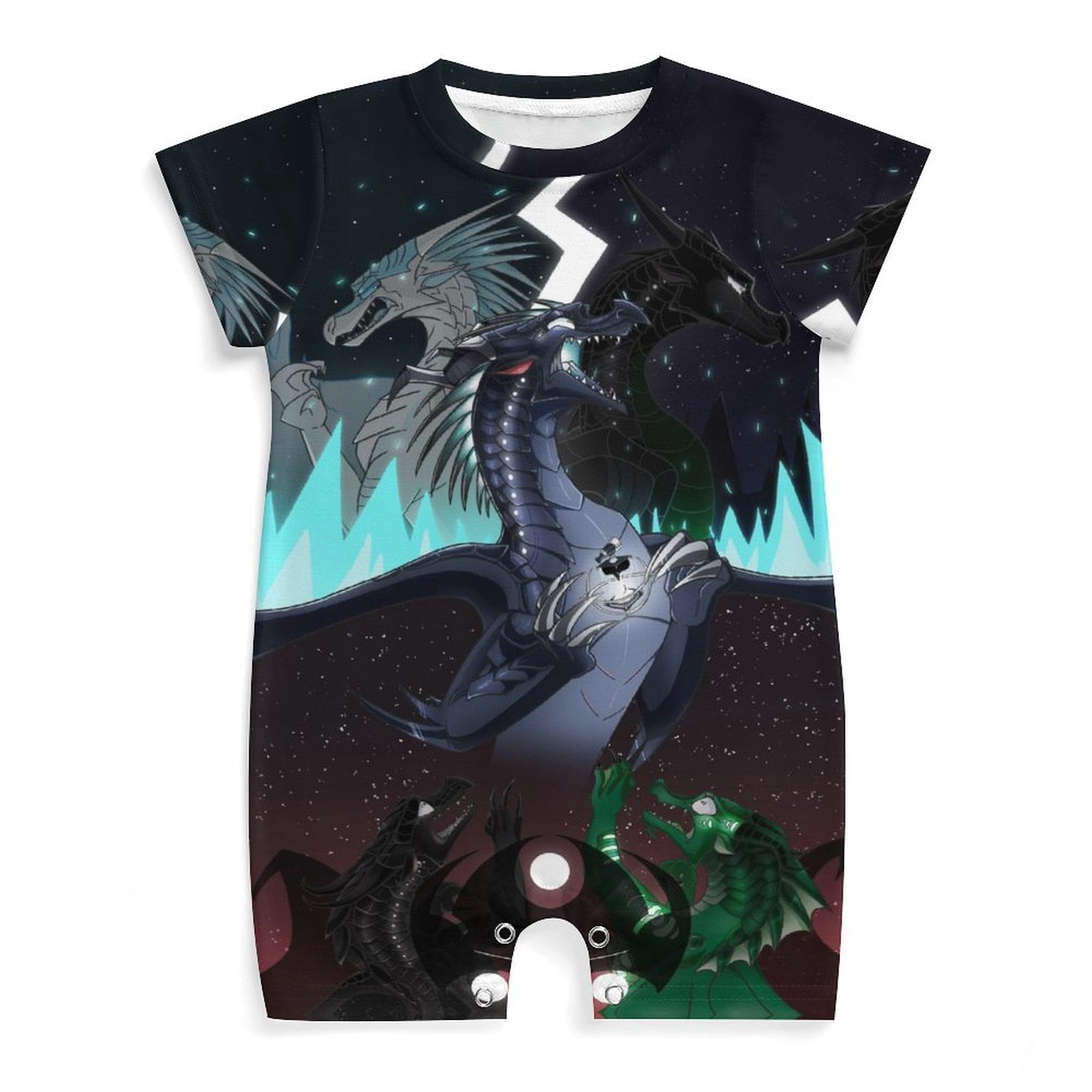 Wings Dragon Fire Newborn Baby Romper Clothing Infant Summer Baby ...