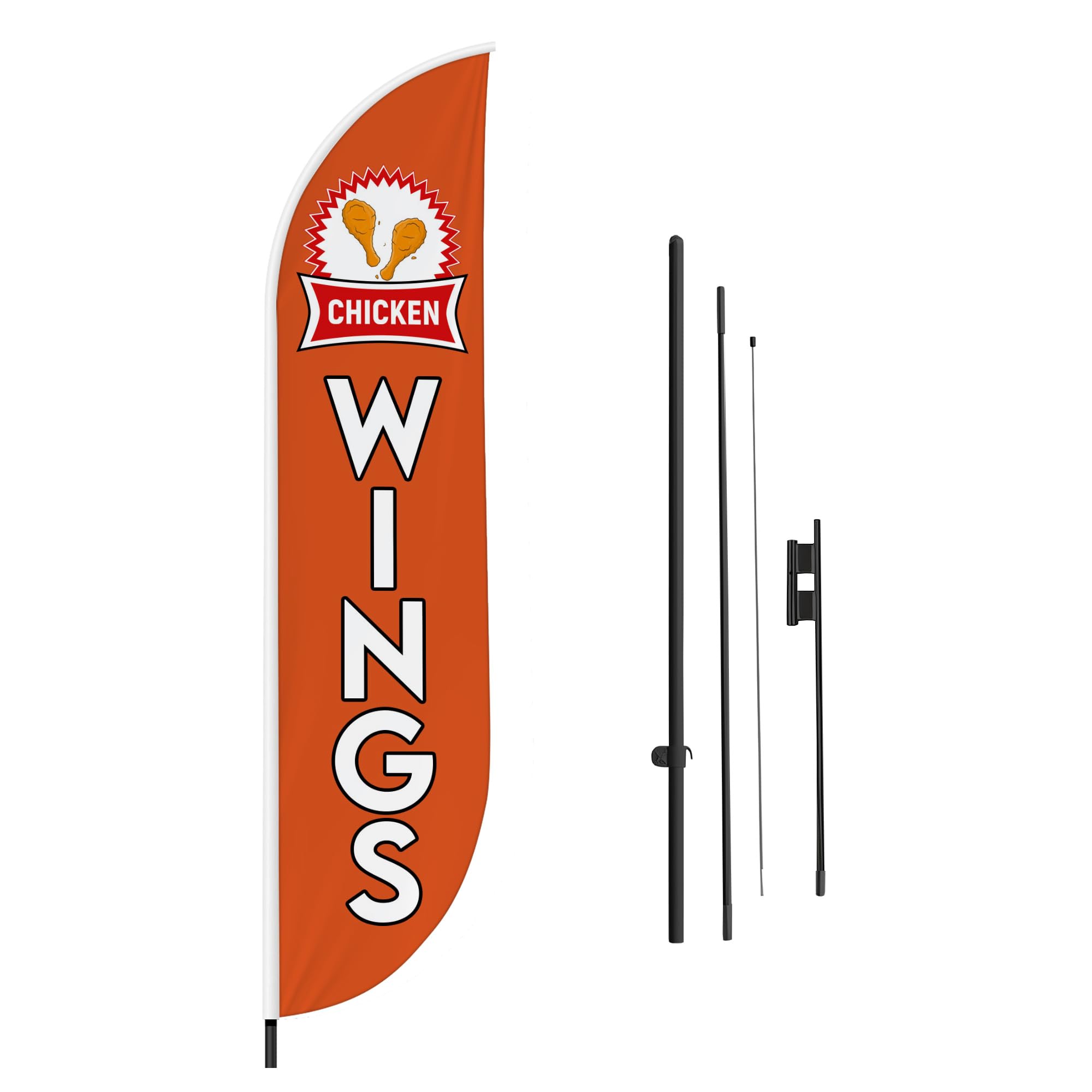Wings Feather Flag(11.5feetX2.5feet) by DreamController | Outdoor ...