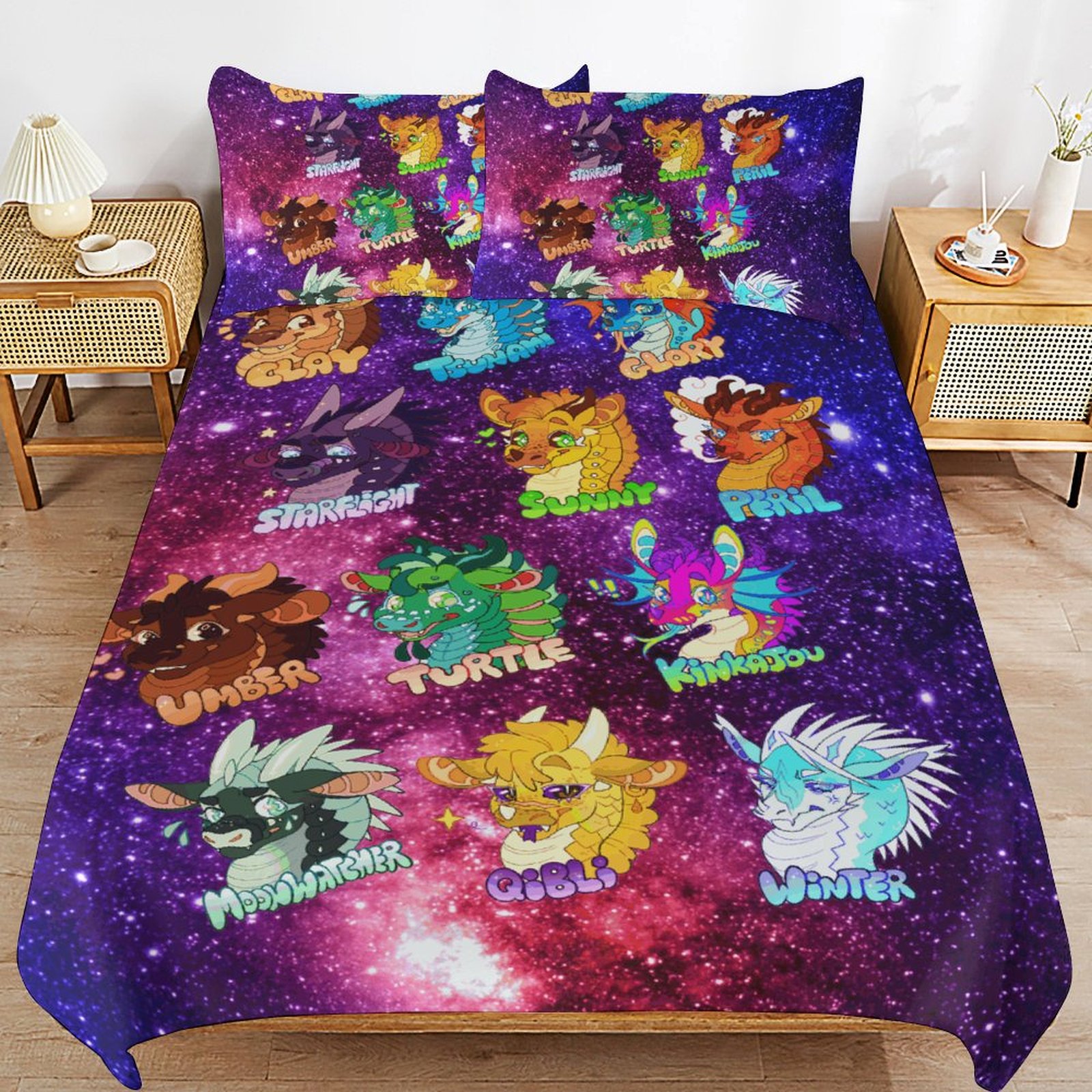 Wings of Fire Bed Duvet Cover Microfiber Bedding Sets 3D Printed ...