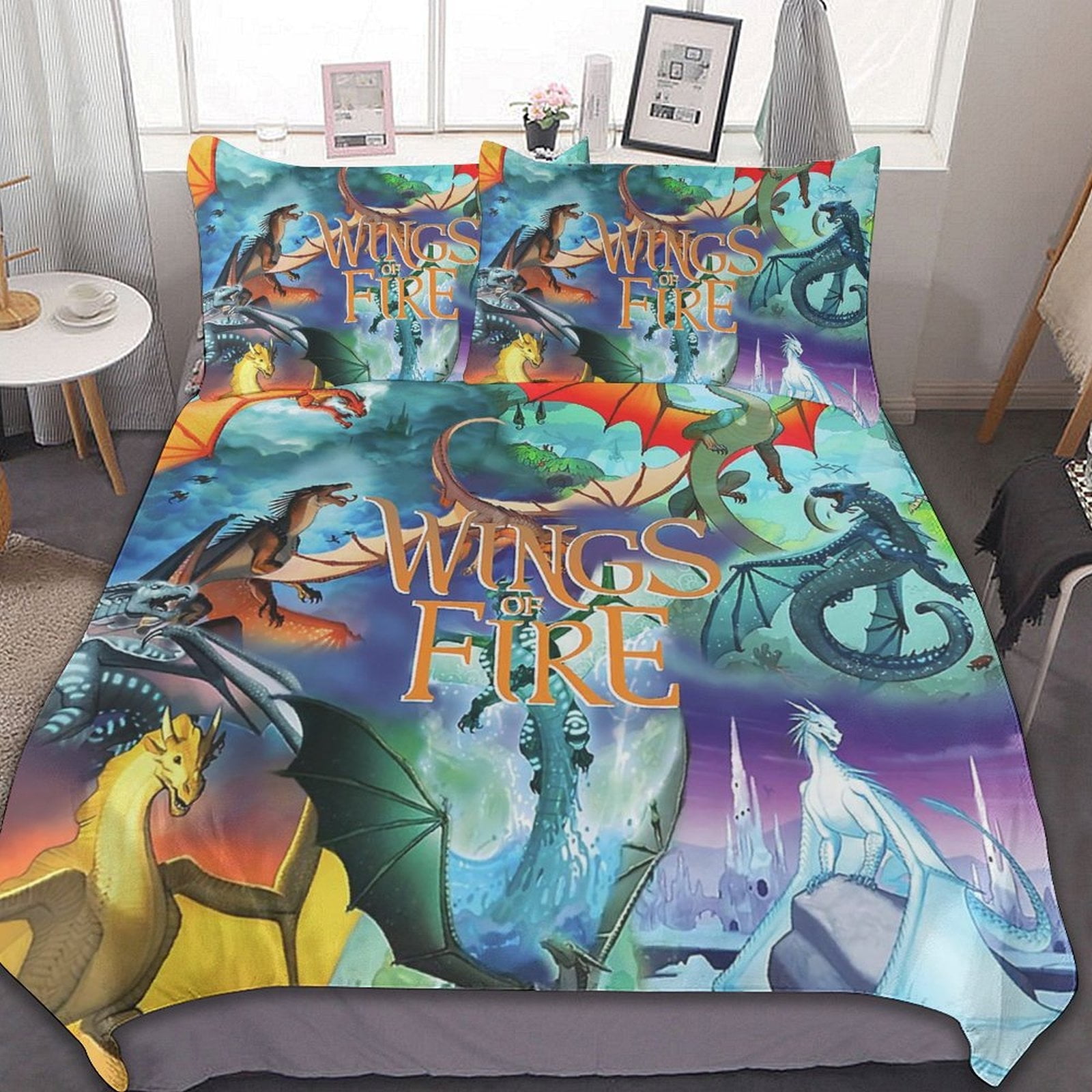 Wings of Fire Bed Duvet Cover Microfiber Bedding Sets 3D Printed ...