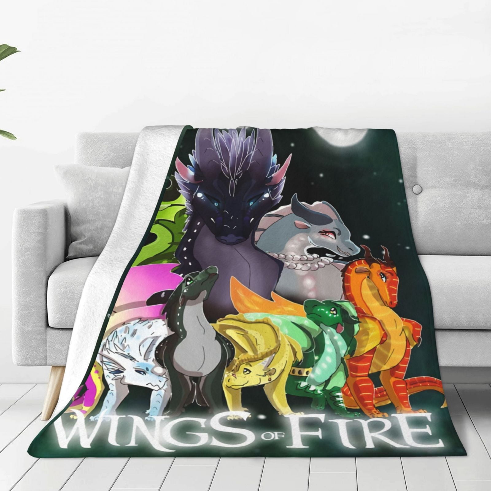 Wings of Fire Dragon Throw Blanket Couch Bed Sofa Soft Lightweight Warm ...