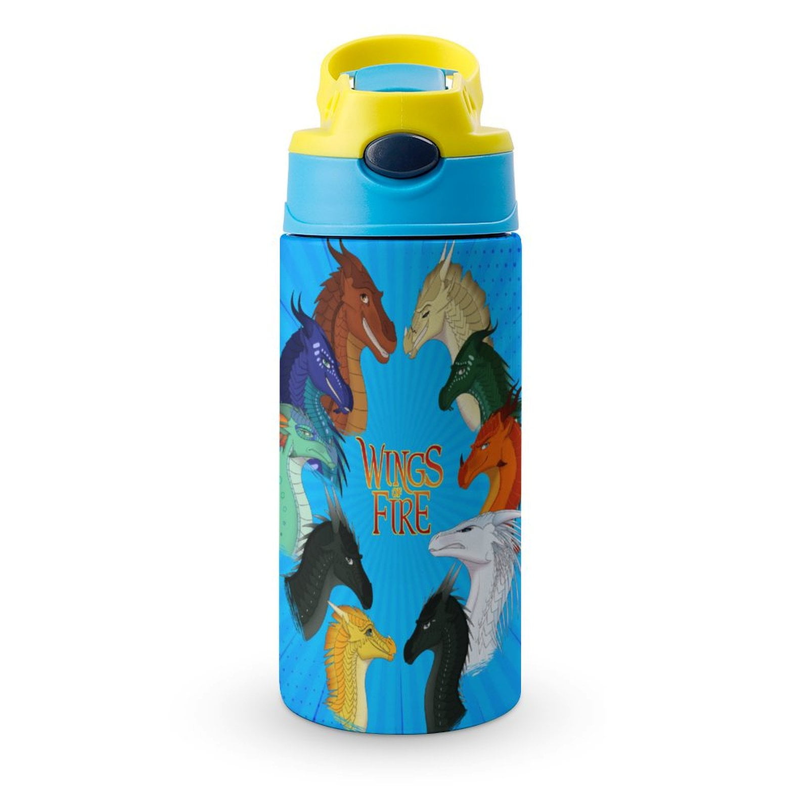 Wings of Fire Insulated Bottle with Straw And Built in Carrying Loop ...