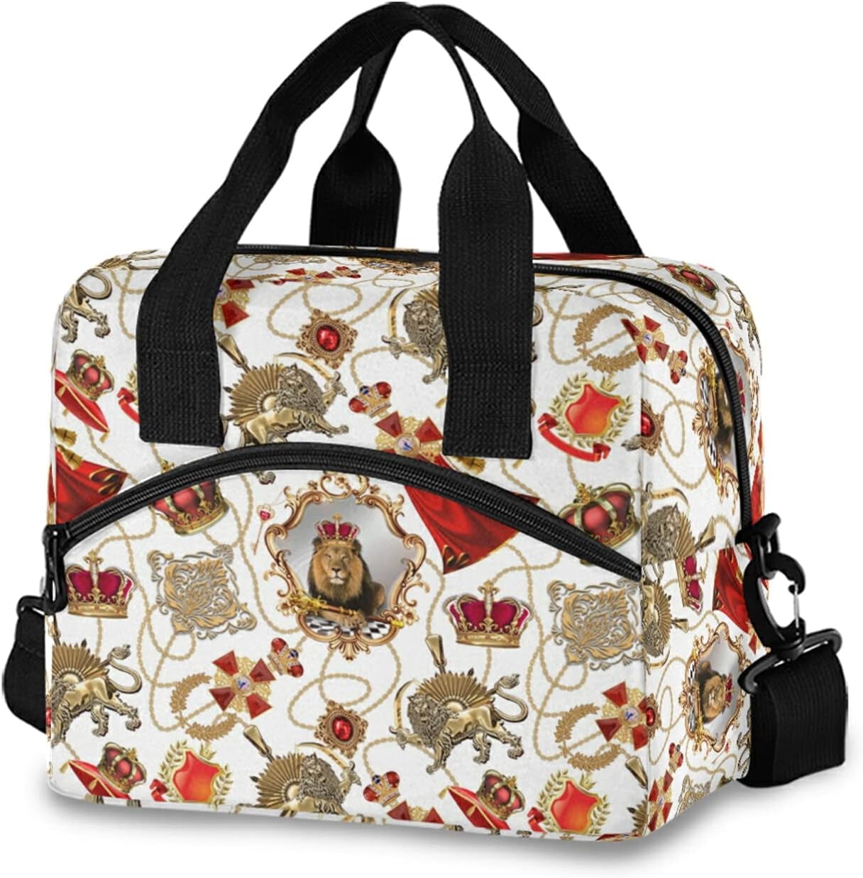 Wings Flying Cat Hero Mask Lunch Bag Tote Bag Lunch Bag for Women Men ...