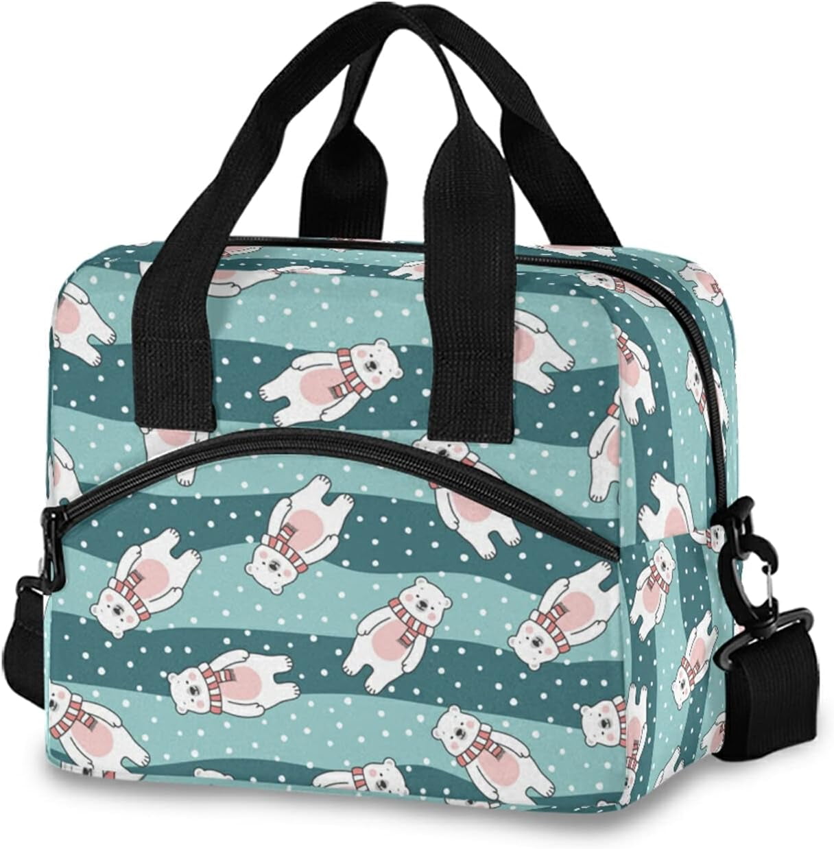 Wings Flying Cat Hero Mask Lunch Bag Tote Bag Lunch Bag for Women Men ...