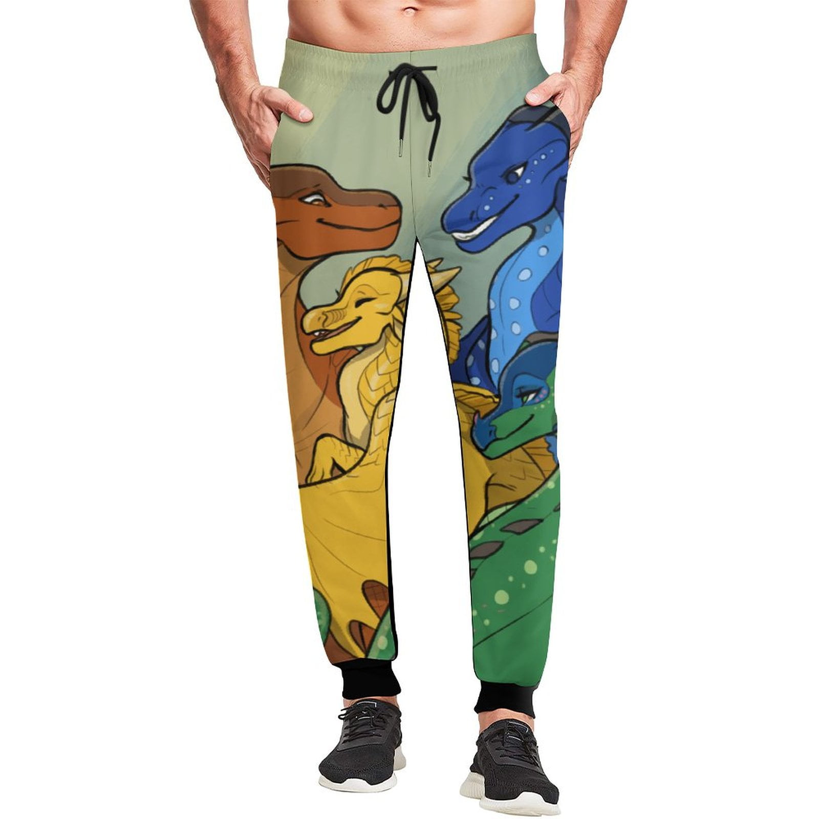 Wings Of Fire Dragon Mens Sweatpants 3D Print Novelty Casual Joggers ...