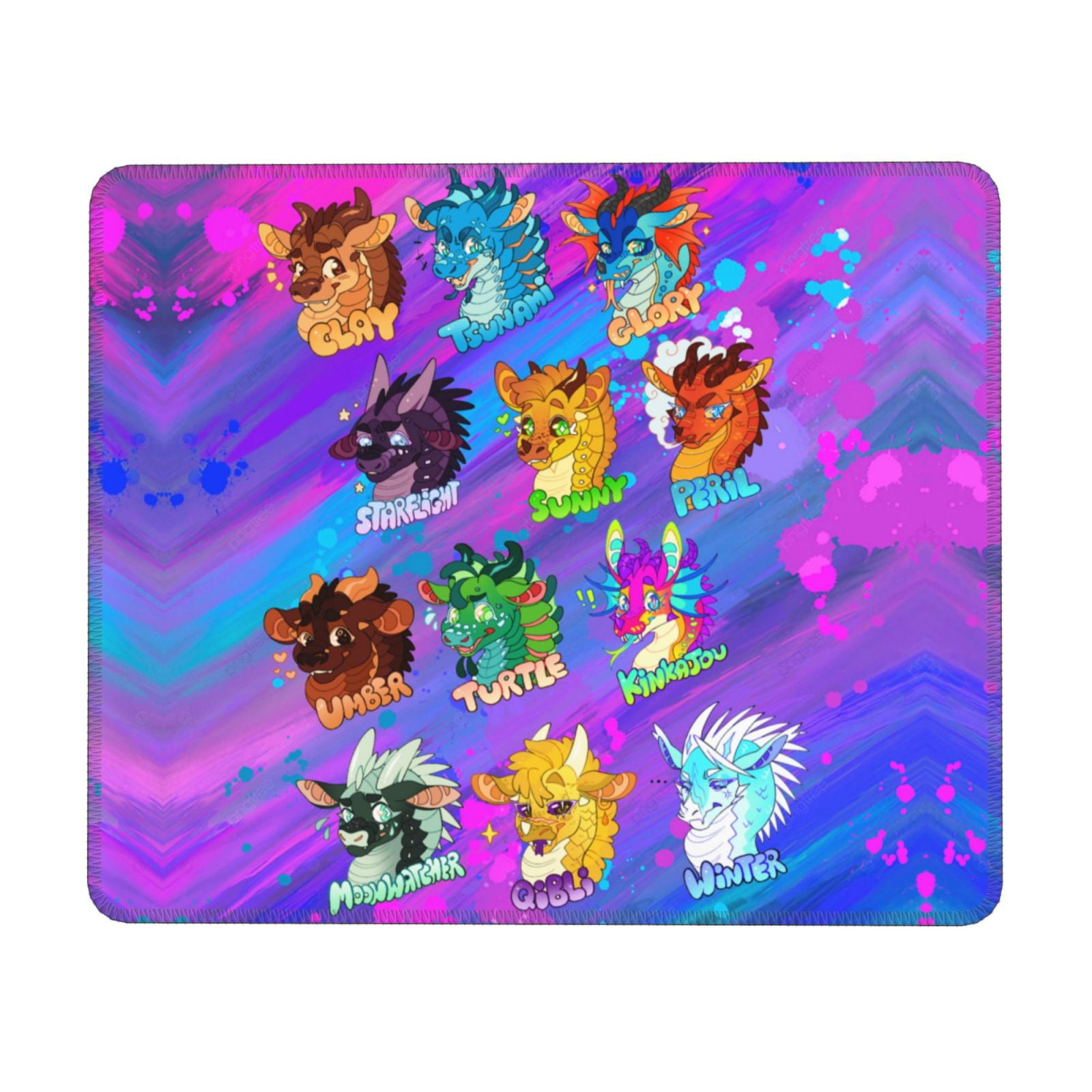 Wings-Of-Fire Dragon Mouse Pad,Small Gaming Mousepad,Non-Slip Rubber ...