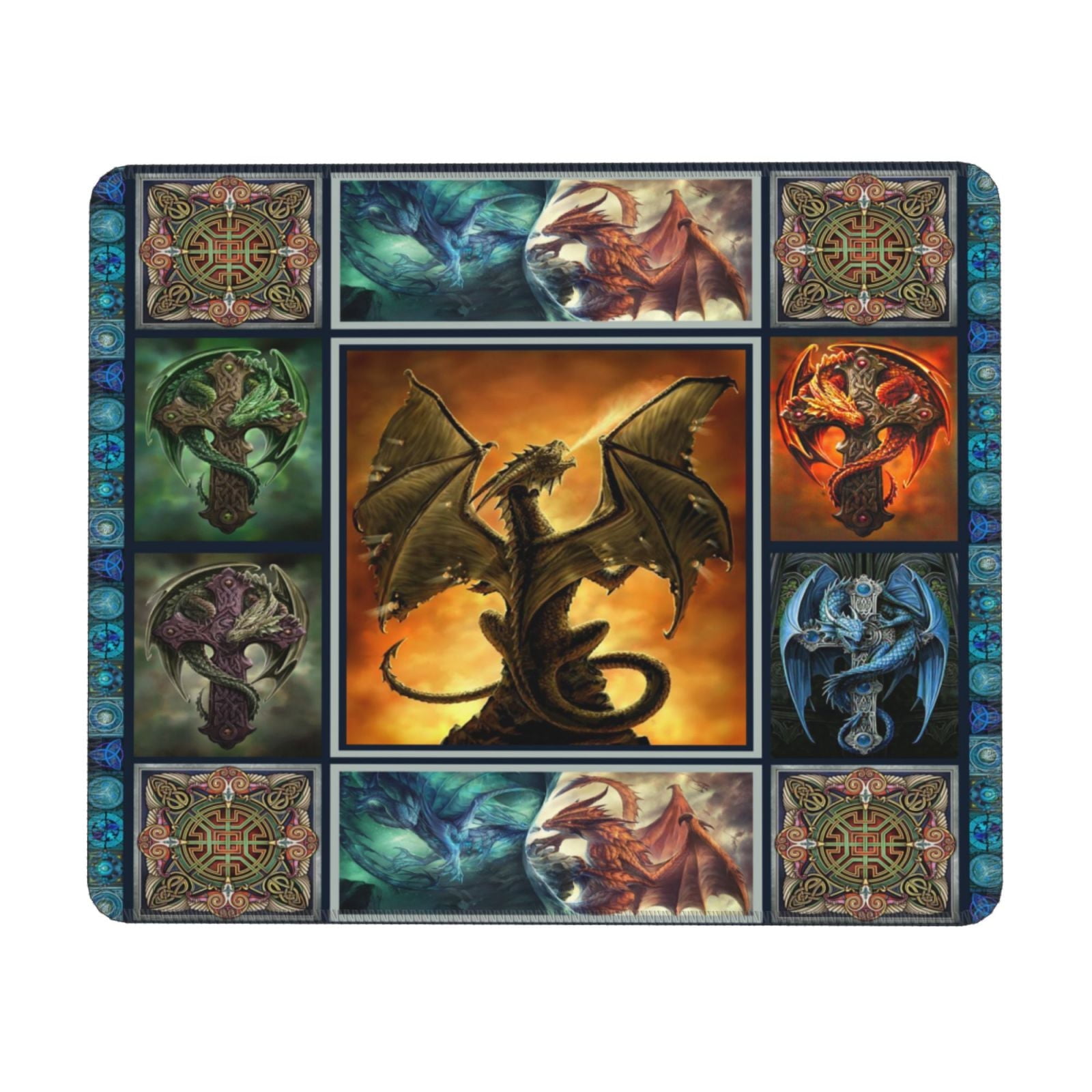 Wings-Of-Fire Dragon Mouse Pad,Small Gaming Mousepad,Non-Slip Rubber ...