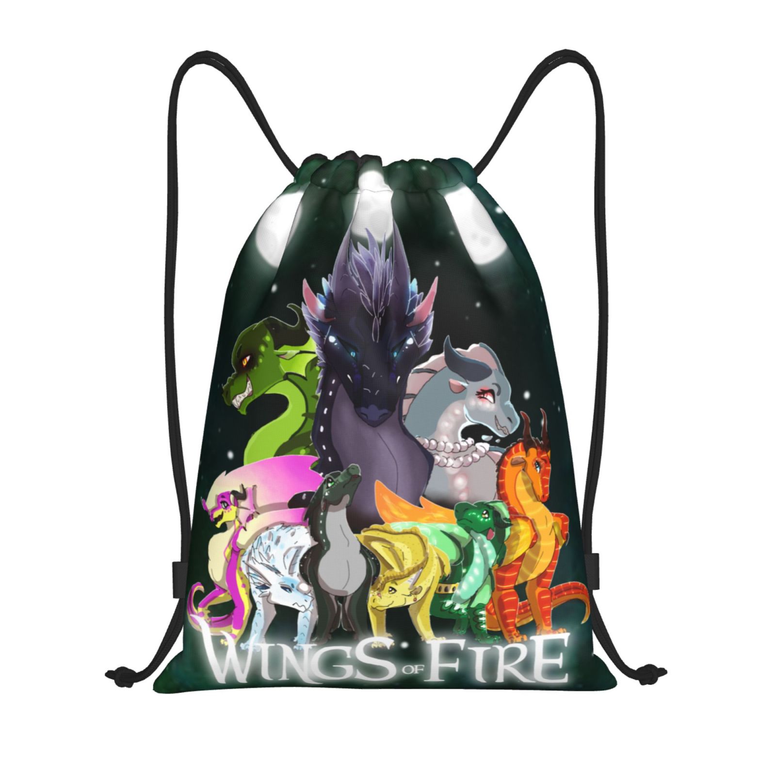 Wings Of Fire Drawstring Backpack Adjustable Sports Gym Bag Waterproof ...