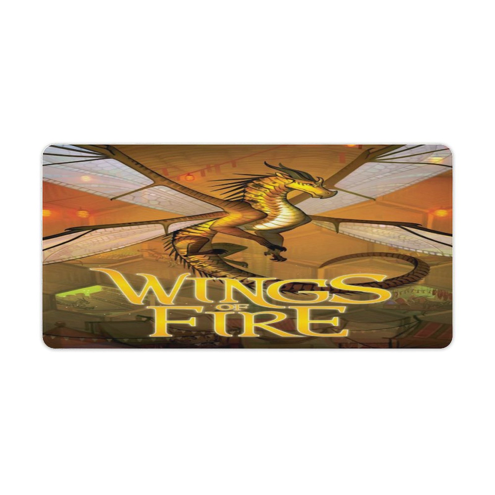 Wings Of Fire Large Gaming Mouse Pad for Laptop Computer Rubber Edge ...