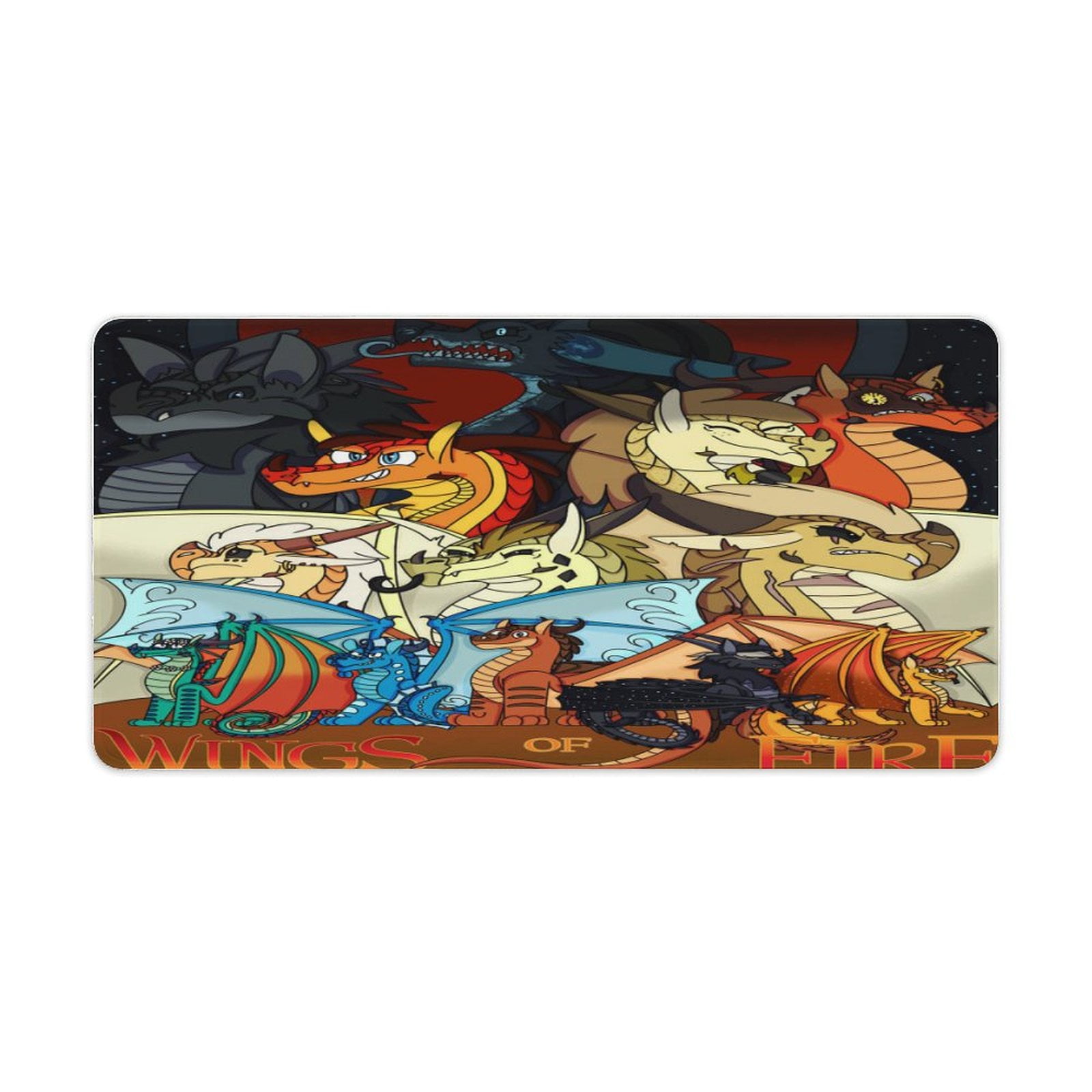 Wings Of Fire Large Gaming Mouse Pad for Laptop Computer Rubber Edge ...