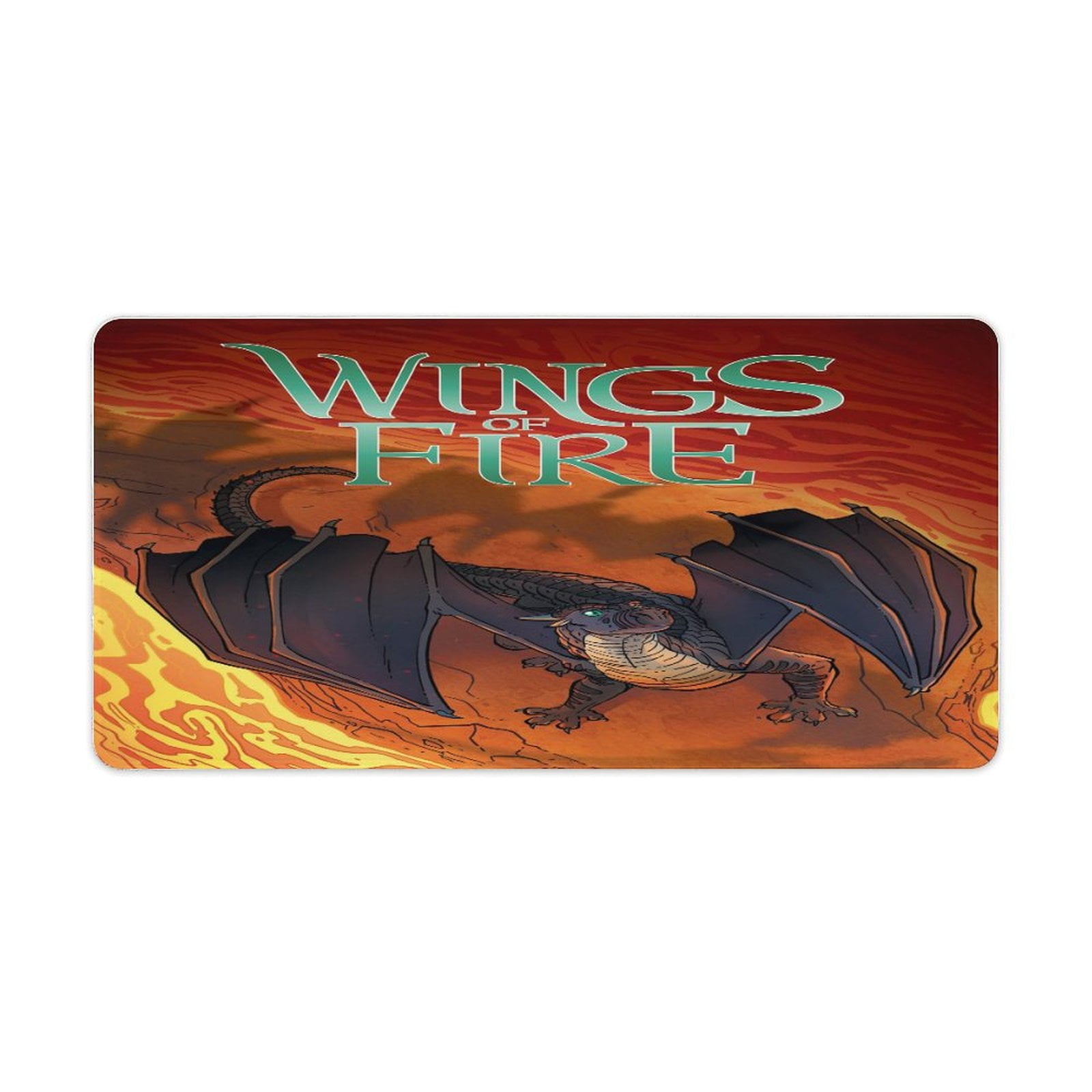 Wings Of Fire Large Gaming Mouse Pad for Laptop Computer Rubber Edge ...