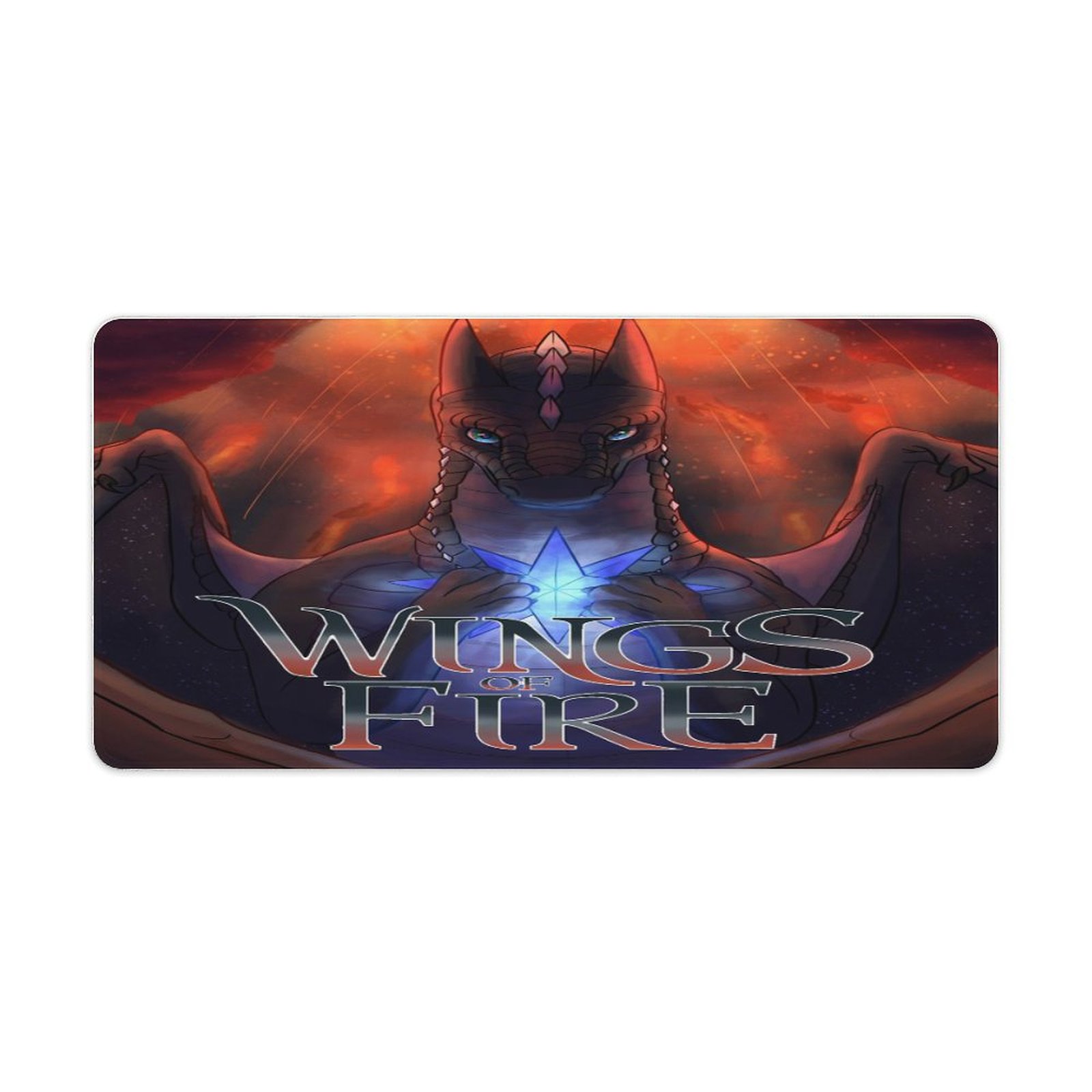 Wings Of Fire Large Gaming Mouse Pad for Laptop Computer Rubber Edge ...