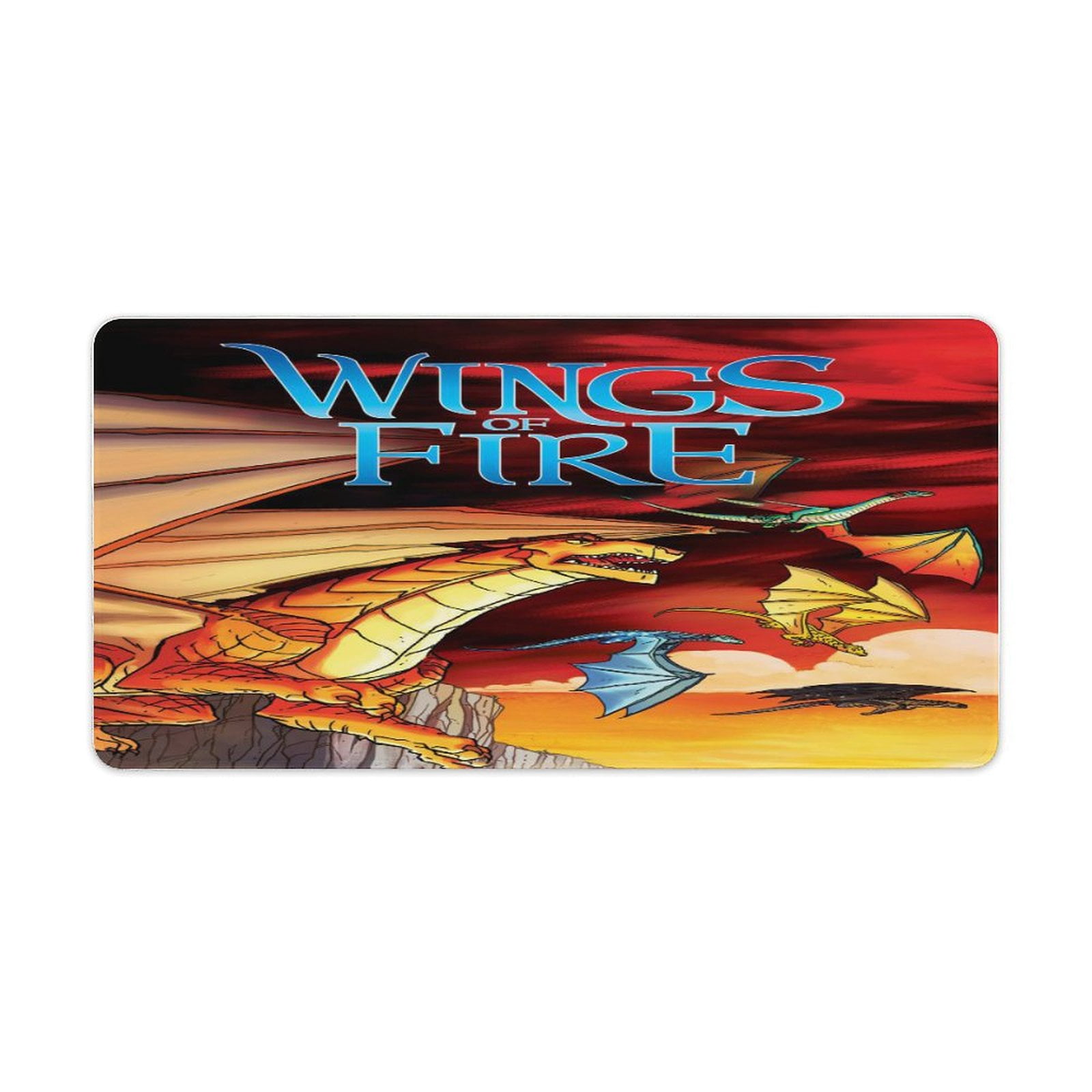 Wings Of Fire Large Gaming Mouse Pad for Laptop Computer Rubber Edge ...