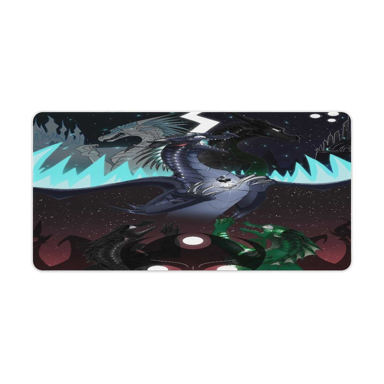 Wings Of Fire Large Gaming Mouse Pad for Laptop Computer Rubber Edge ...
