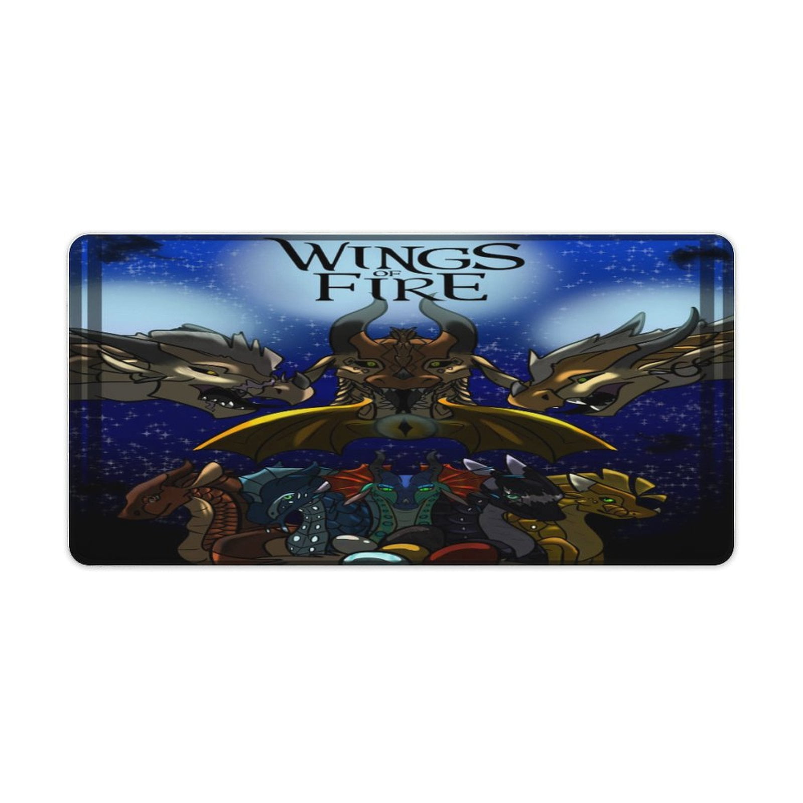Wings Of Fire Large Gaming Mouse Pad for Laptop Computer Rubber Edge ...