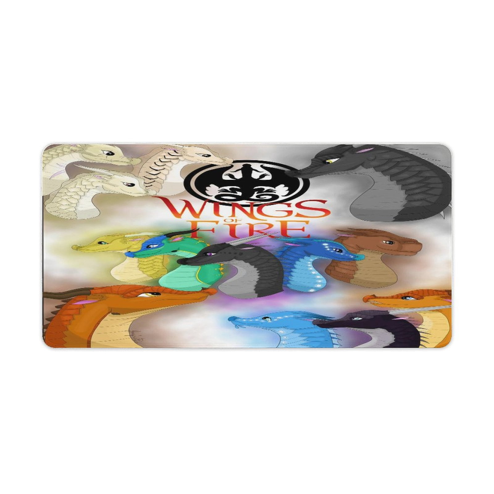 Wings Of Fire Large Gaming Mouse Pad for Laptop Computer Rubber Edge ...