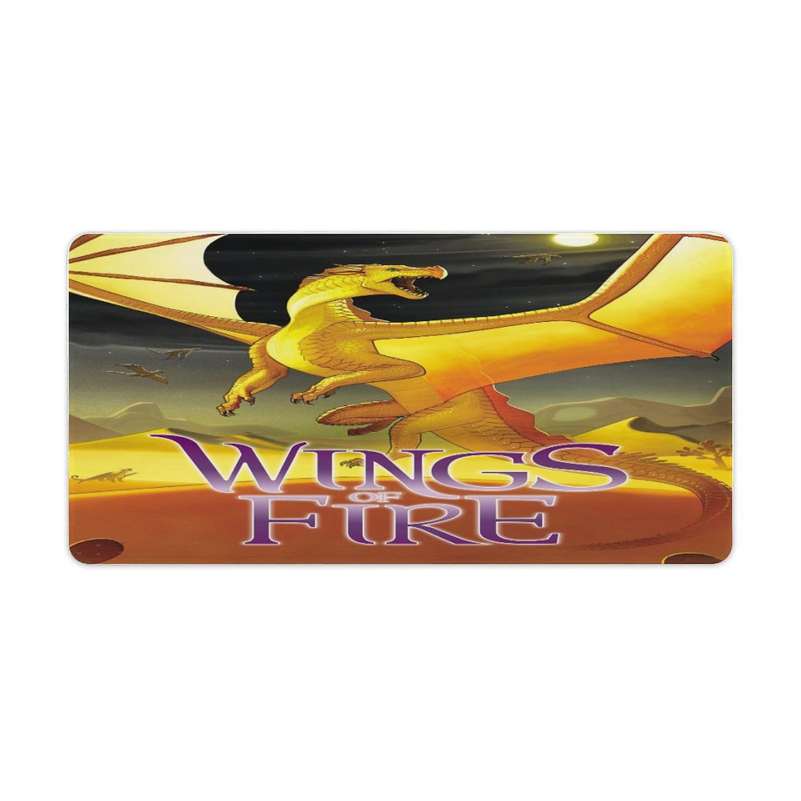 Wings Of Fire Large Gaming Mouse Pad for Laptop Computer Rubber Edge ...