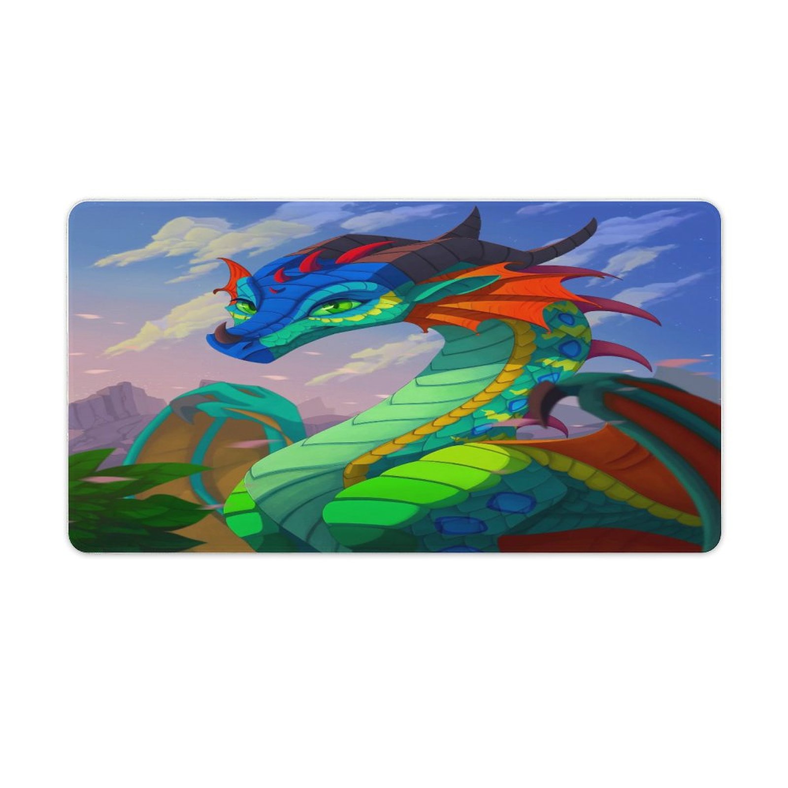 Wings Of Fire Large Gaming Mouse Pad for Laptop Computer Rubber Edge ...