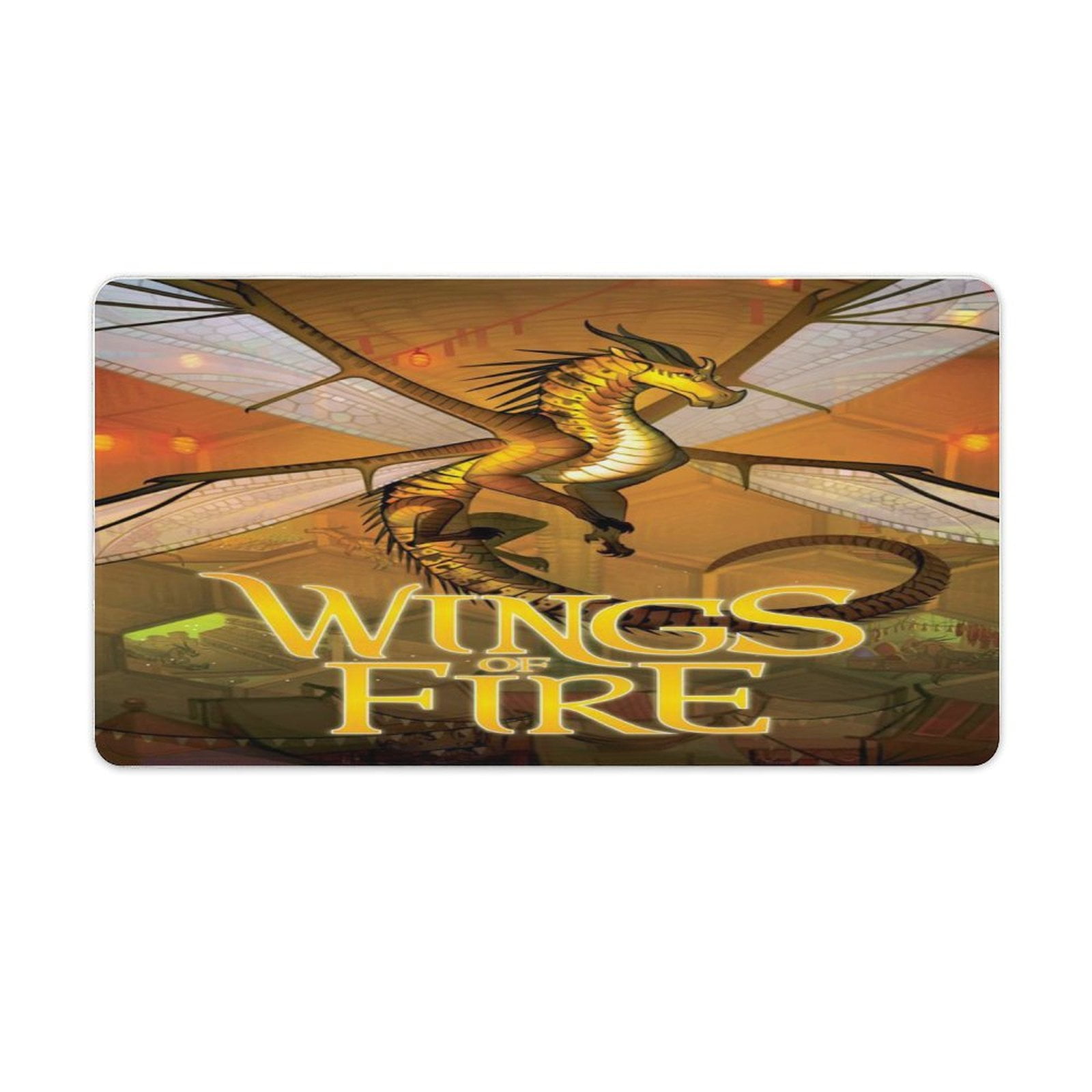 Wings Of Fire Large Gaming Mouse Pad for Laptop Computer Rubber Edge ...