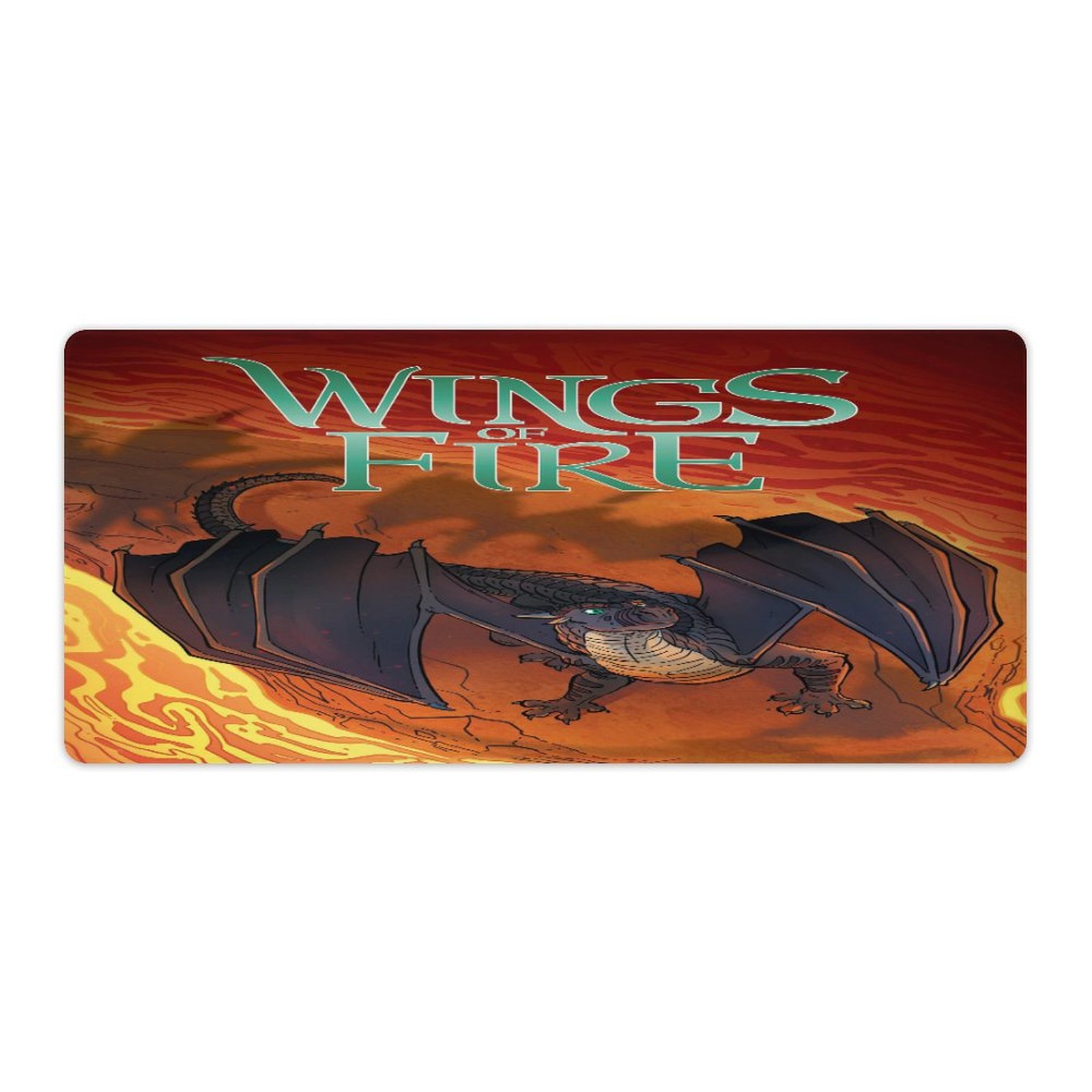 Wings Of Fire Large Gaming Mouse Pad for Laptop Computer Rubber Edge ...