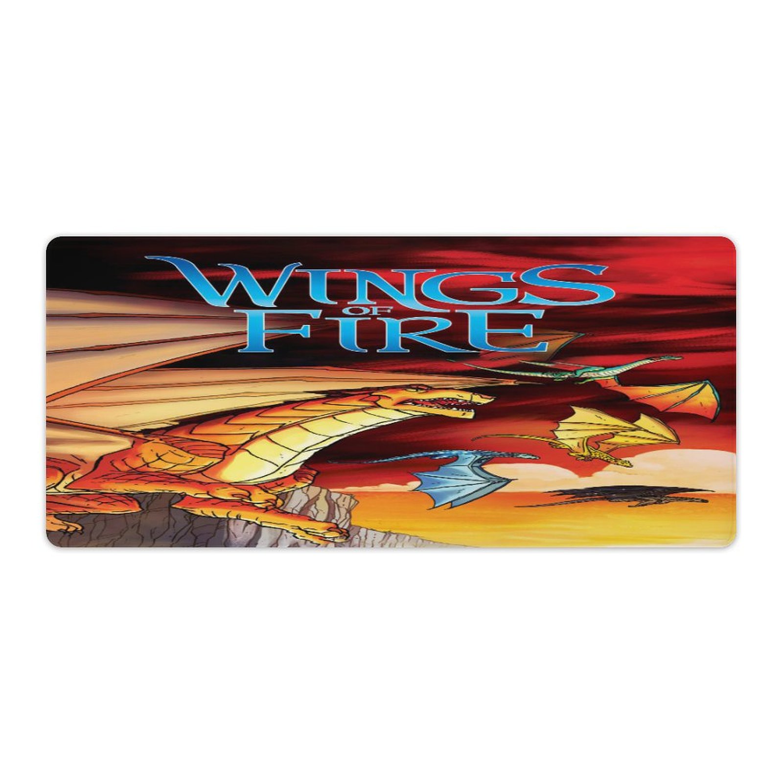 Wings Of Fire Large Gaming Mouse Pad for Laptop Computer Rubber Edge ...