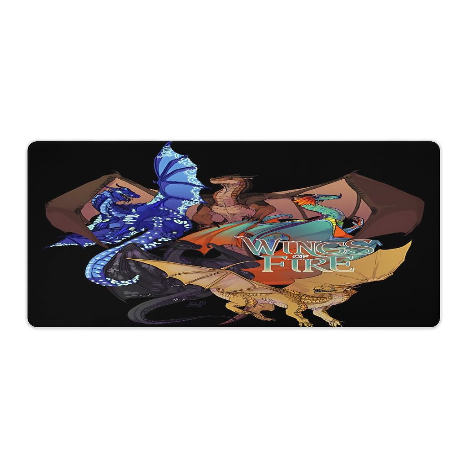 Wings Of Fire Large Gaming Mouse Pad for Laptop Computer Rubber Edge ...