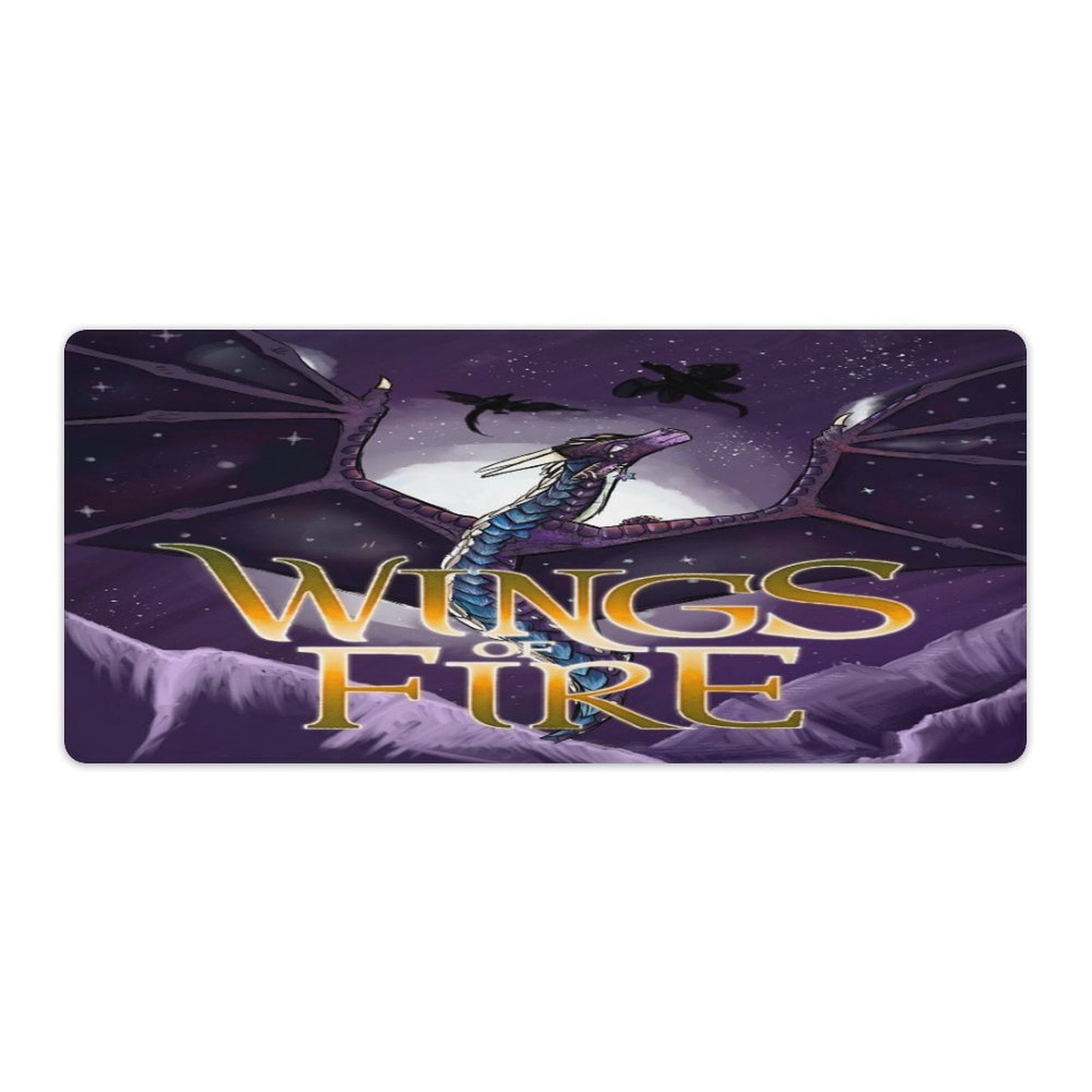 Wings Of Fire Large Gaming Mouse Pad for Laptop Computer Rubber Edge ...
