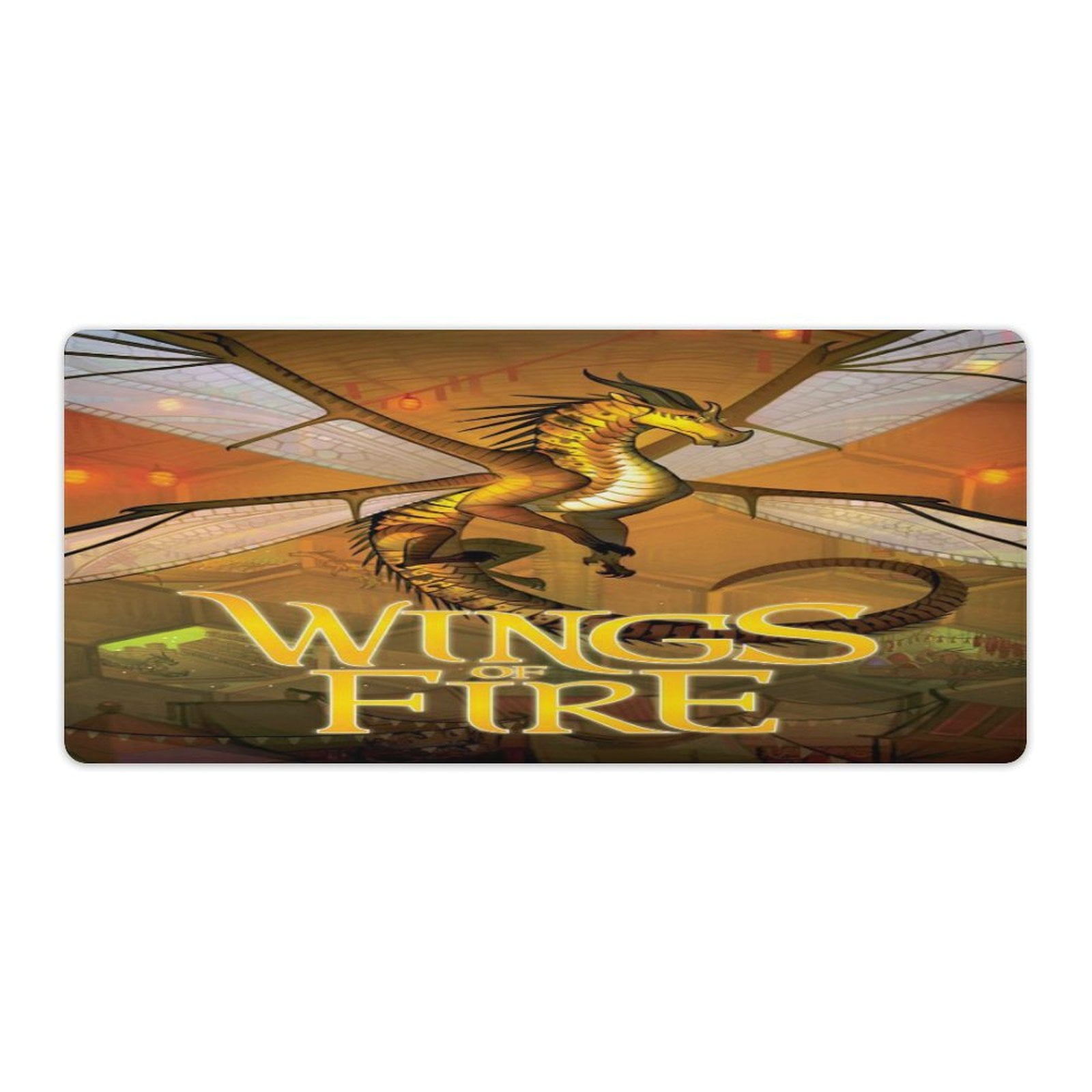 Wings Of Fire Large Gaming Mouse Pad for Laptop Computer Rubber Edge ...