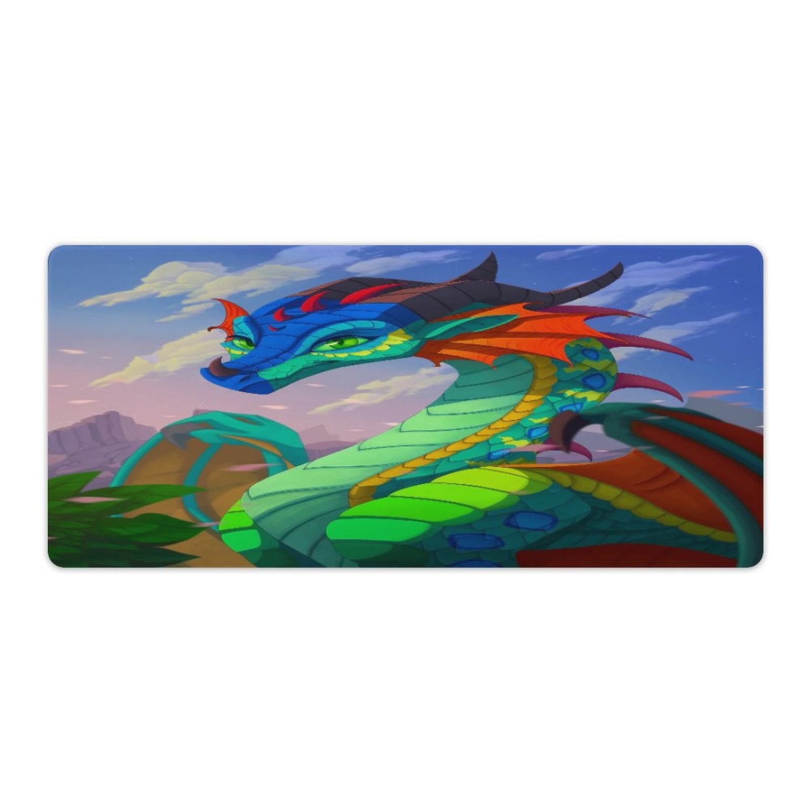 Wings Of Fire Large Gaming Mouse Pad for Laptop Computer Rubber Edge ...