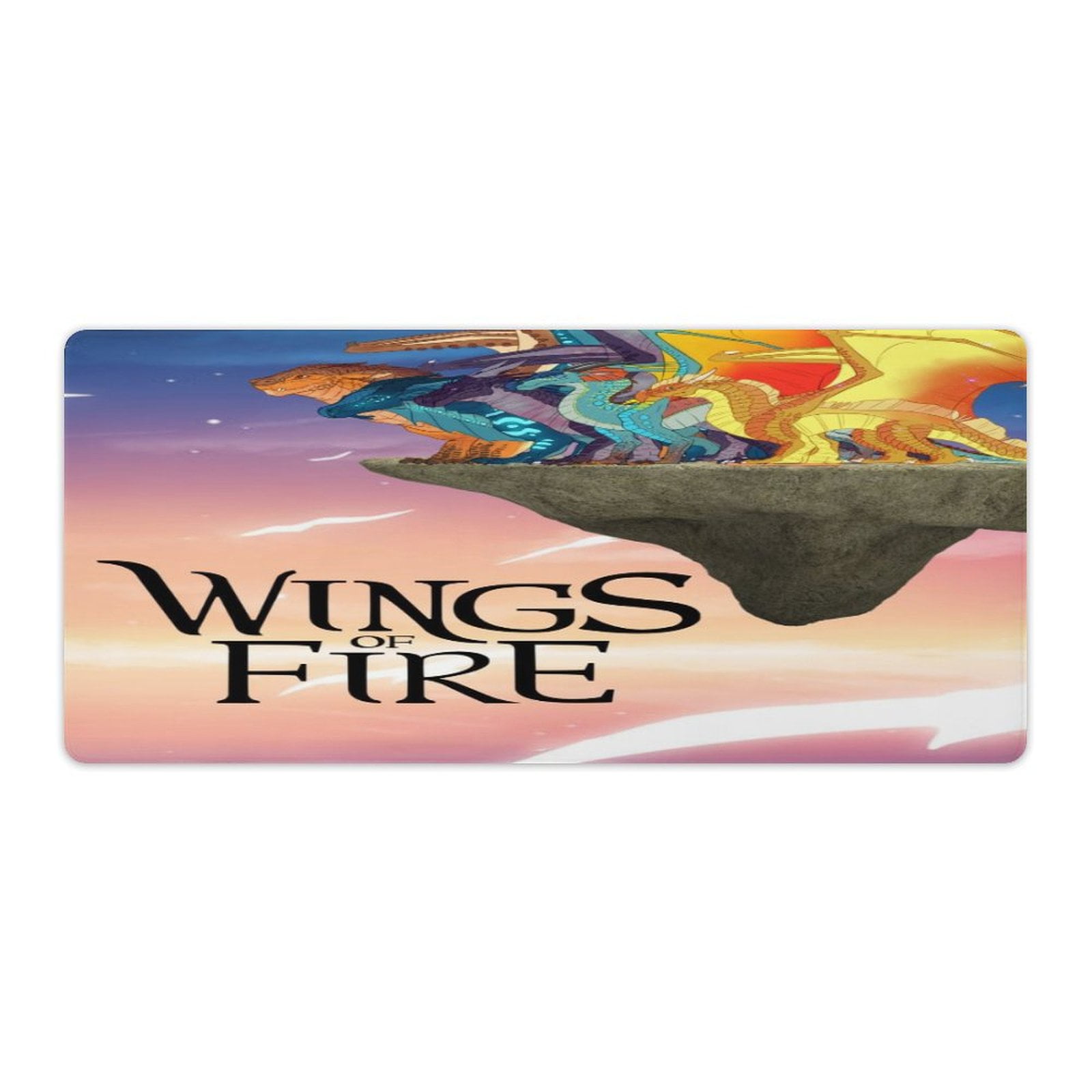 Wings Of Fire Large Gaming Mouse Pad for Laptop Computer Rubber Edge ...