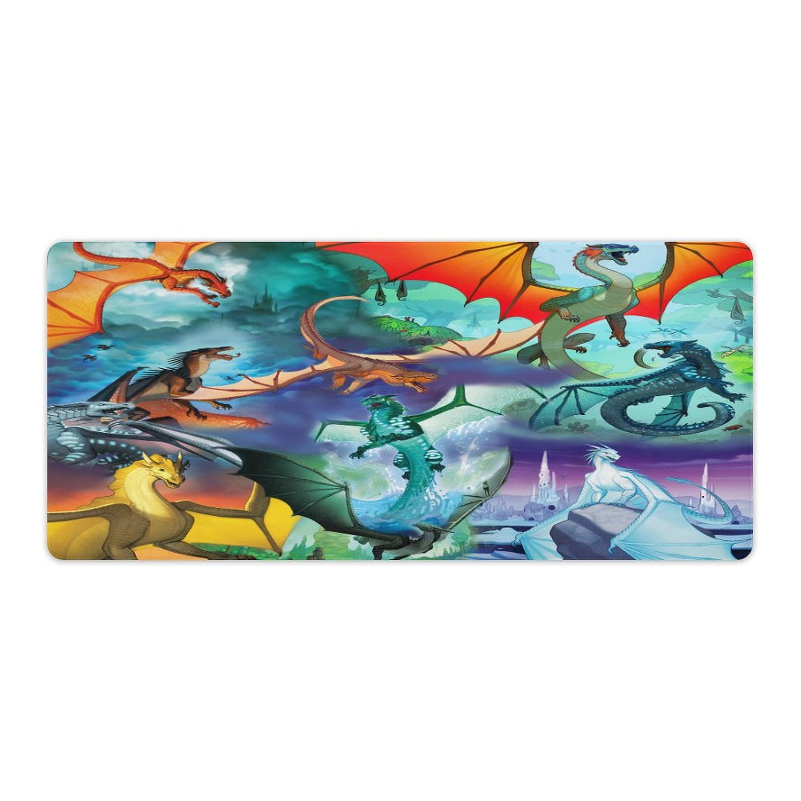 Wings Of Fire Large Gaming Mouse Pad for Laptop Computer Rubber Edge ...
