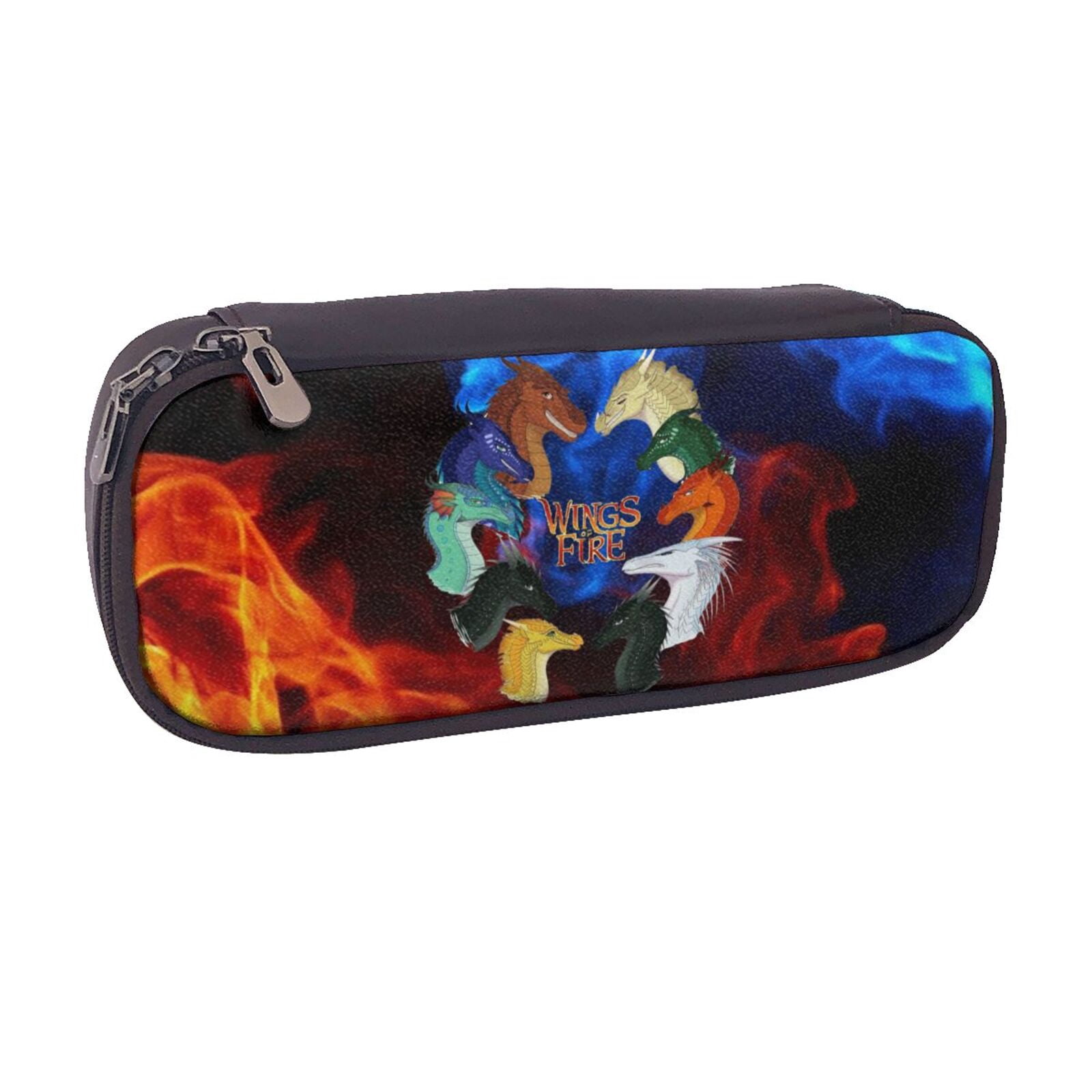 Wings Of Fire Leather Pencil Case Big Capacity Durable Pen Pouch ...