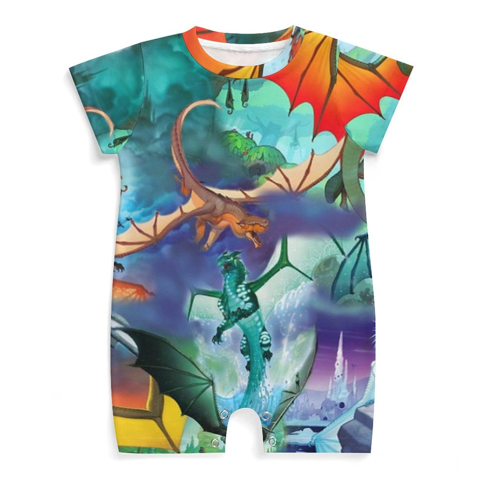 Wings Of Fire WOF Baby One-Piece Rompers Summer Short Sleeve Outfit ...