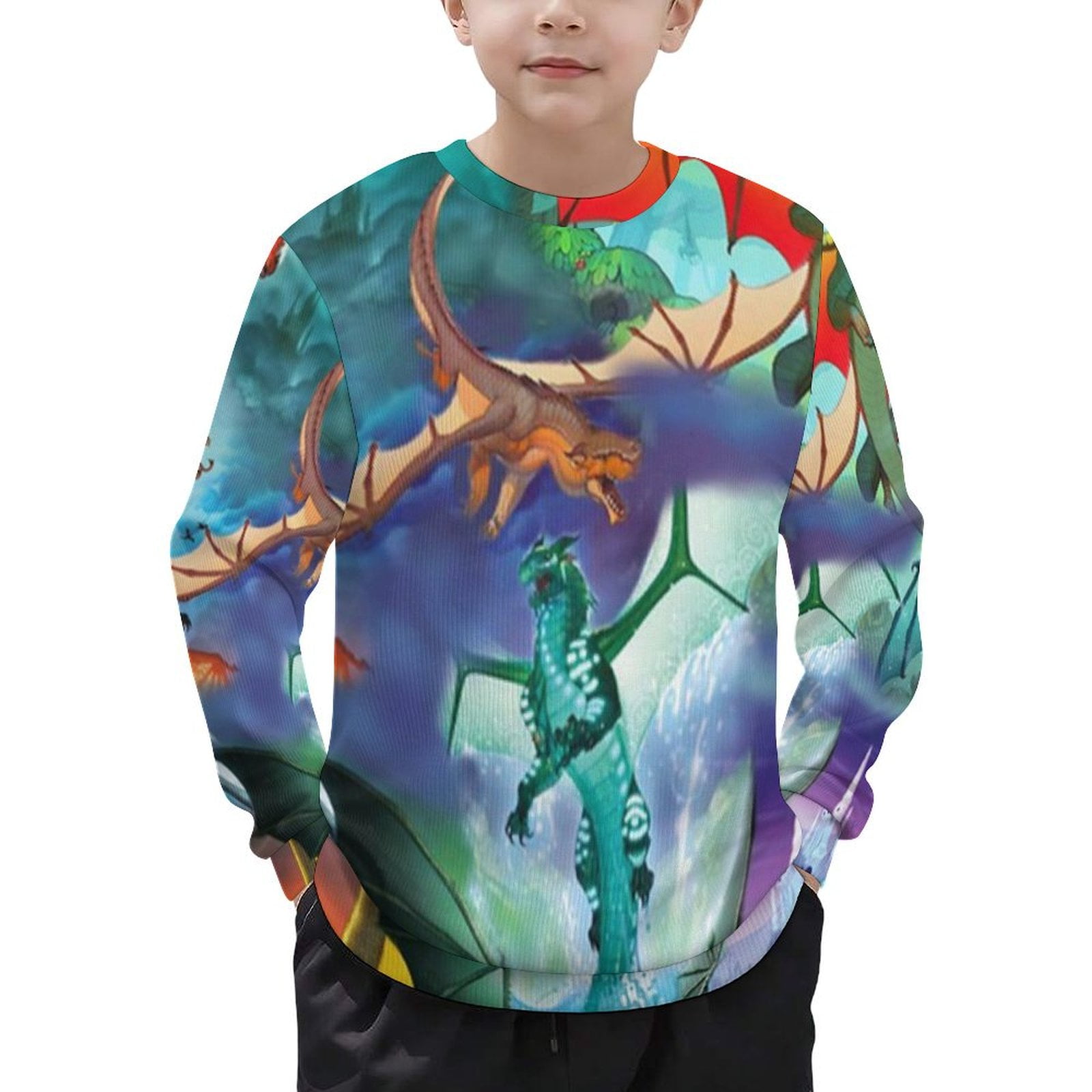 Wings Of Fire WOF Children's Thick Pullover Sweater Fashion 3D Printed ...