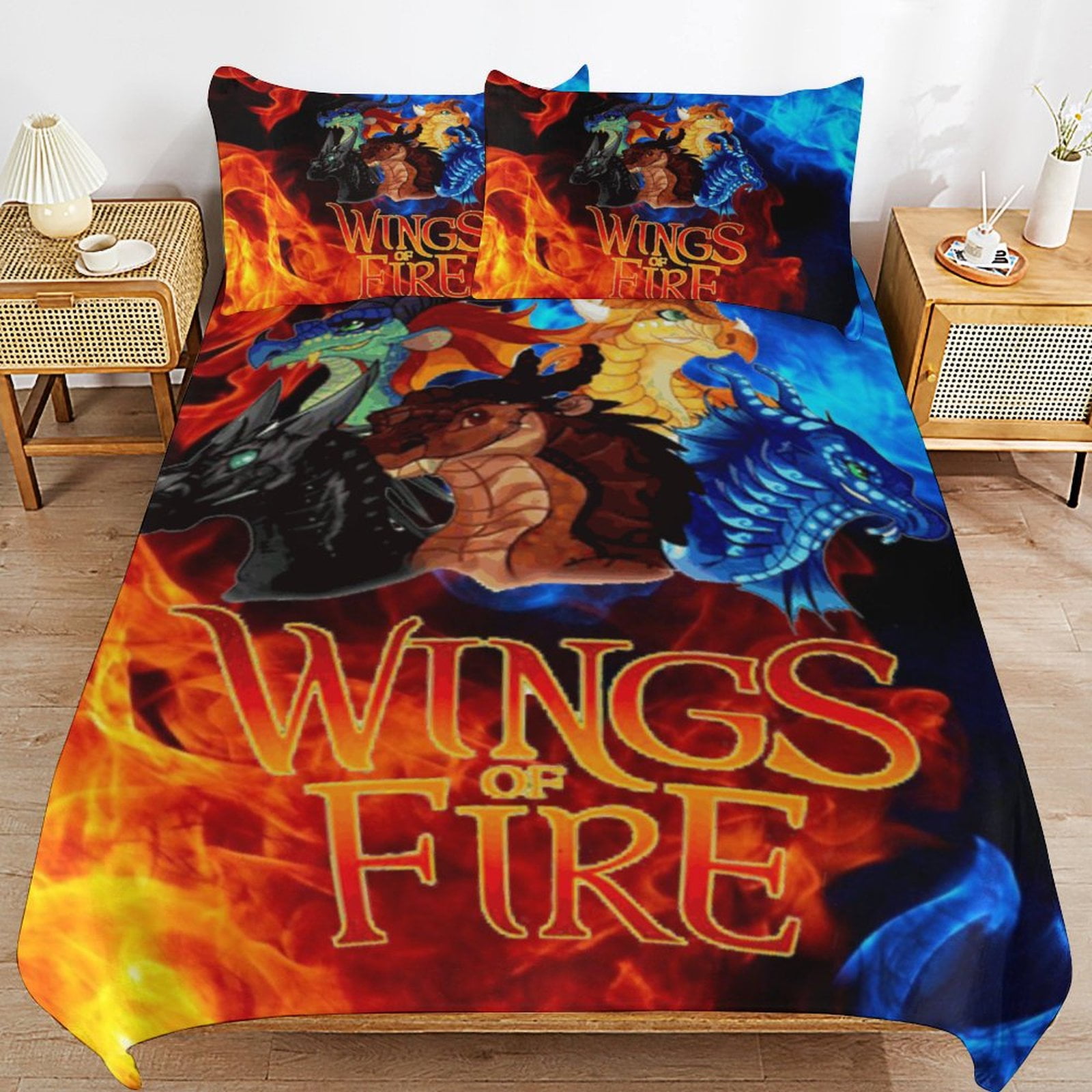 Wings Of Fire WOF Comforter Set 3 Pieces Quilt Cover Set Soft Bedding ...